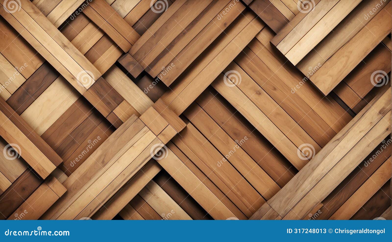 Light Brown Wood Theme Vintage Striped Diagonal Lines and Blocks ...