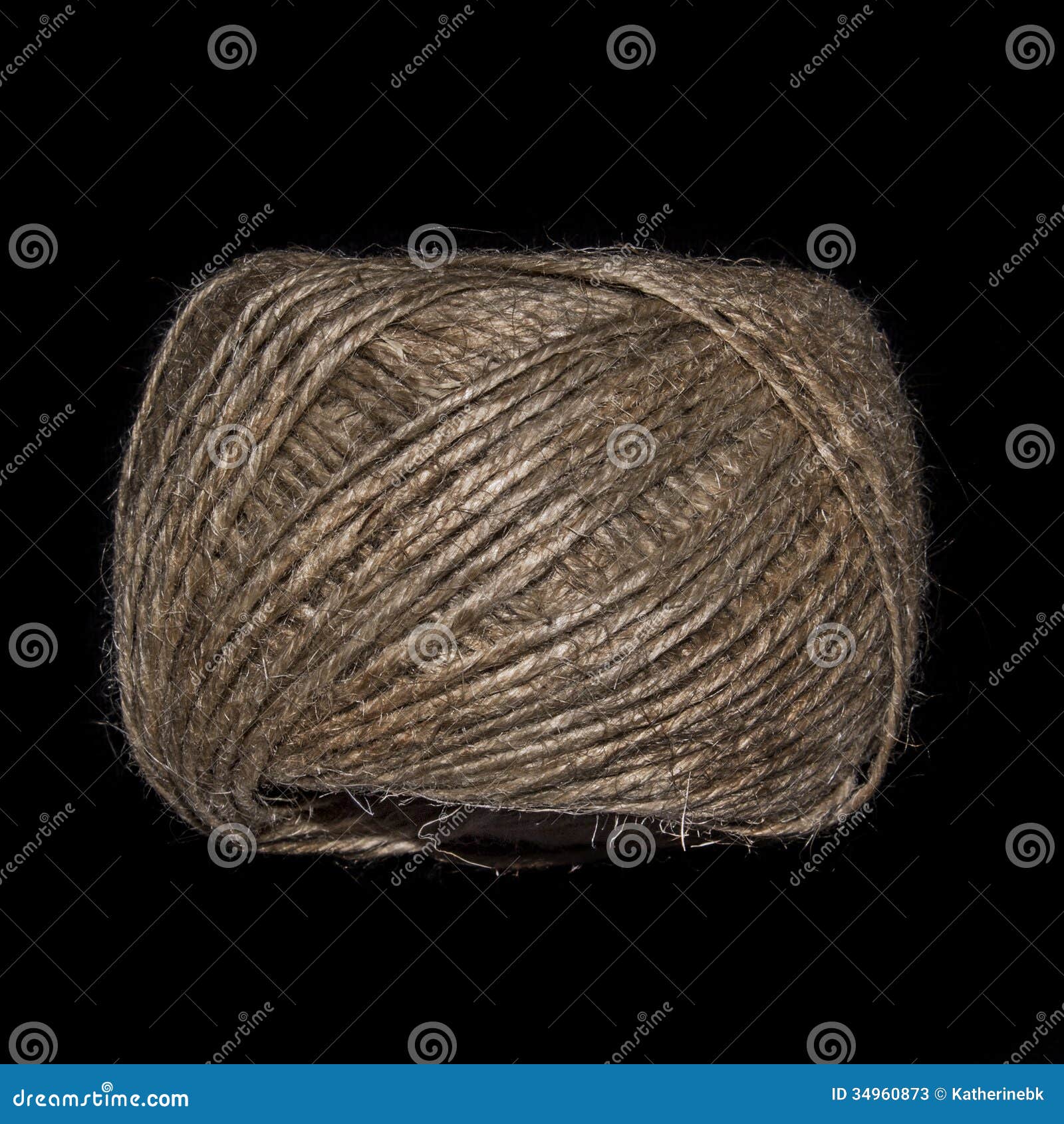 Light brown yarn stock image. Image of ball, knitting - 34960873