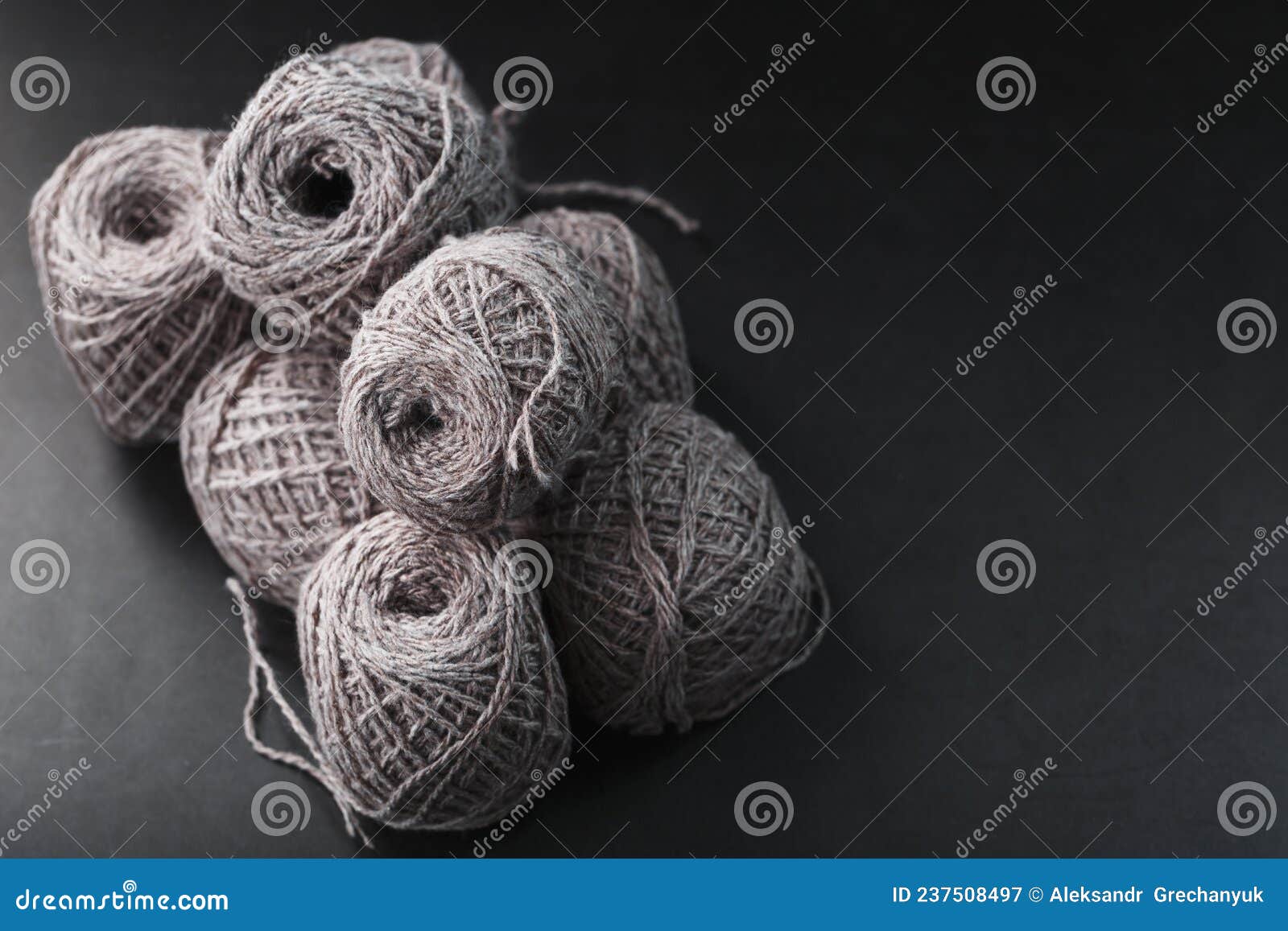 Light Brown Yarn Made of Natural Sheep Wool. Stock Image - Image of ...