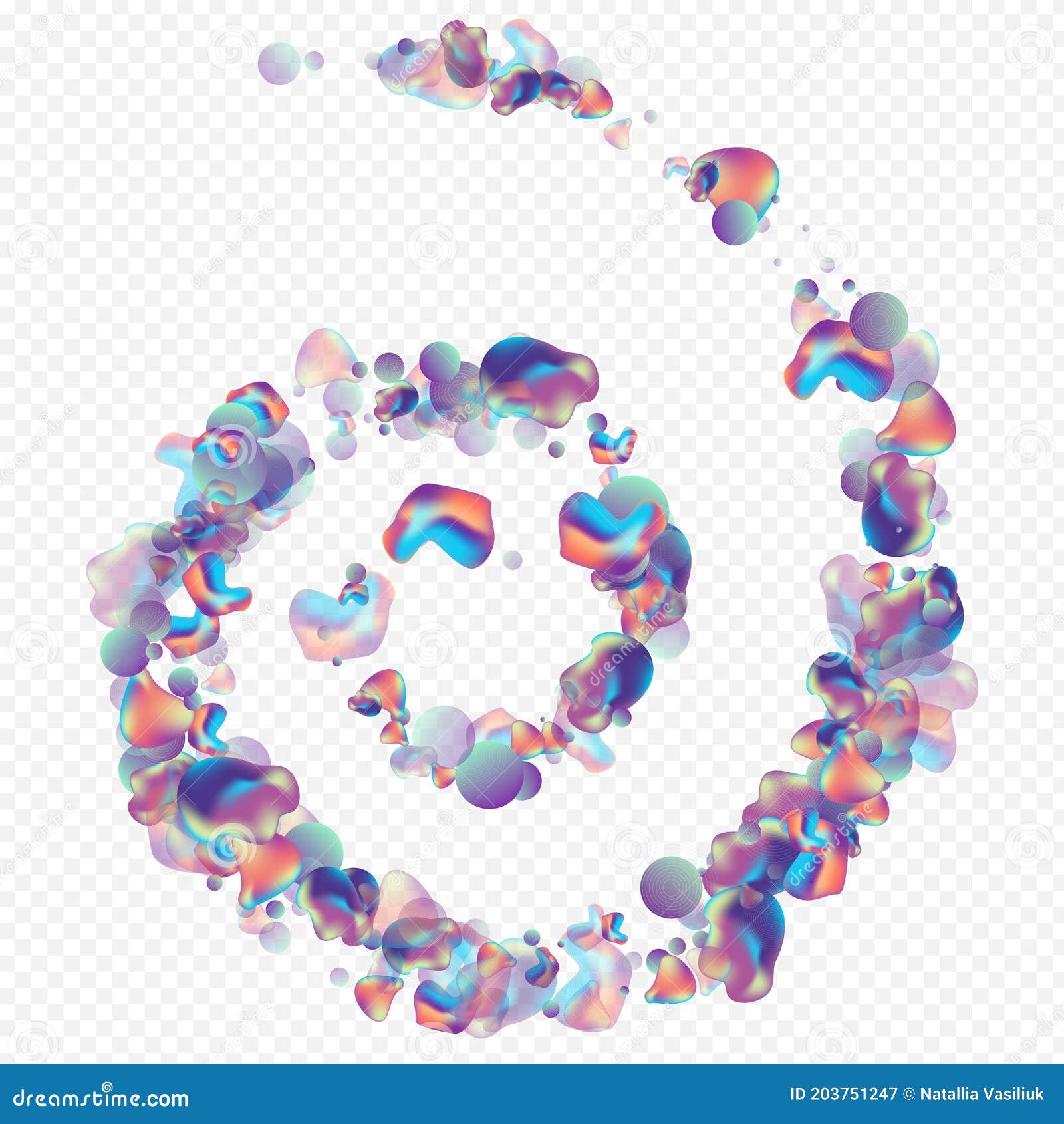 Light Bubble Digital Vector Transparent Stock Vector - Illustration of ...