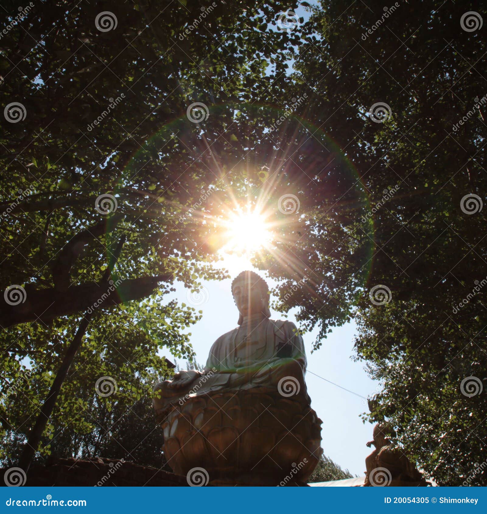 Light of Buddha stock image. Image of sculpture, religion - 20054305