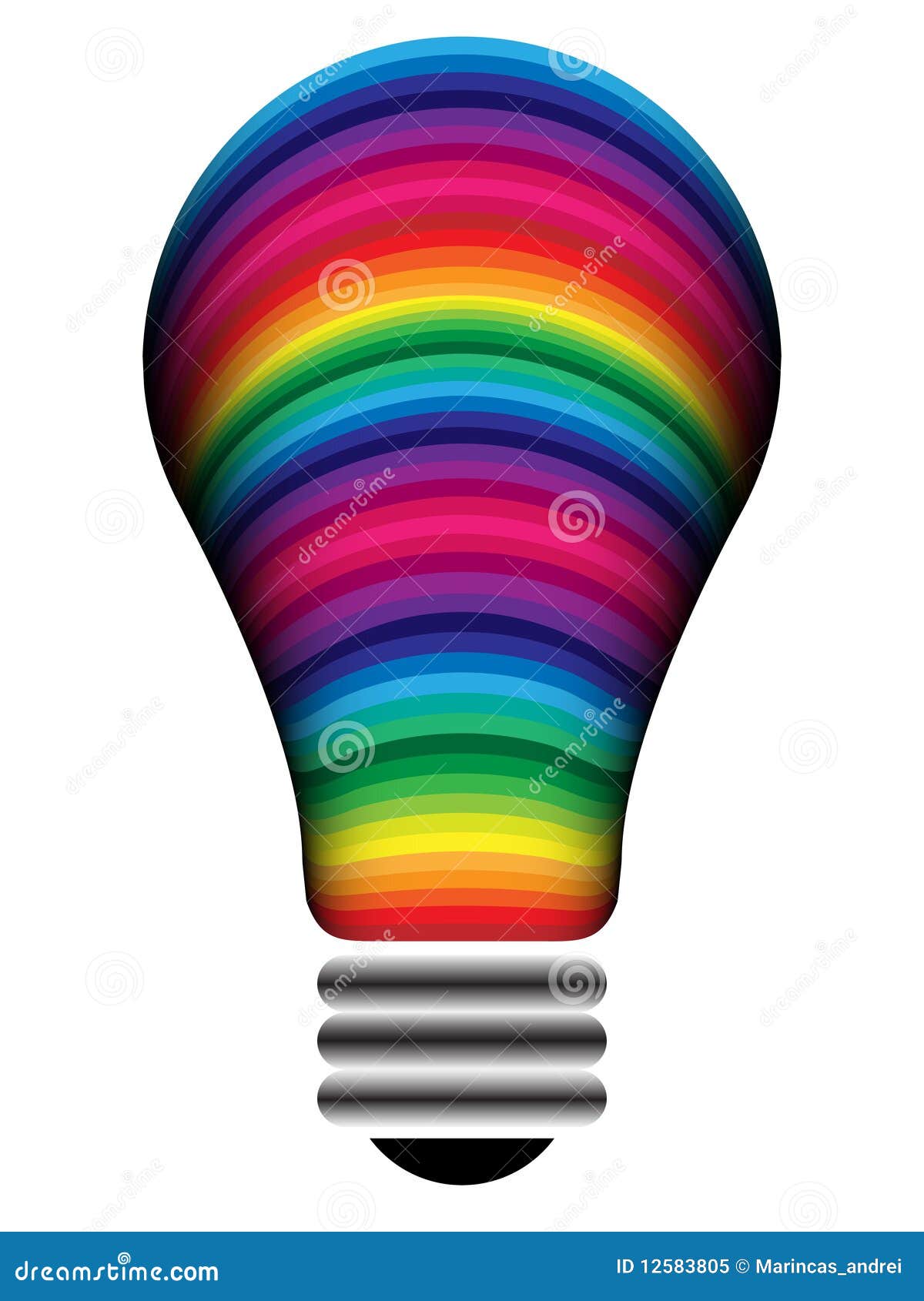 Light bulb stock vector. Illustration of innovation, light - 12583805