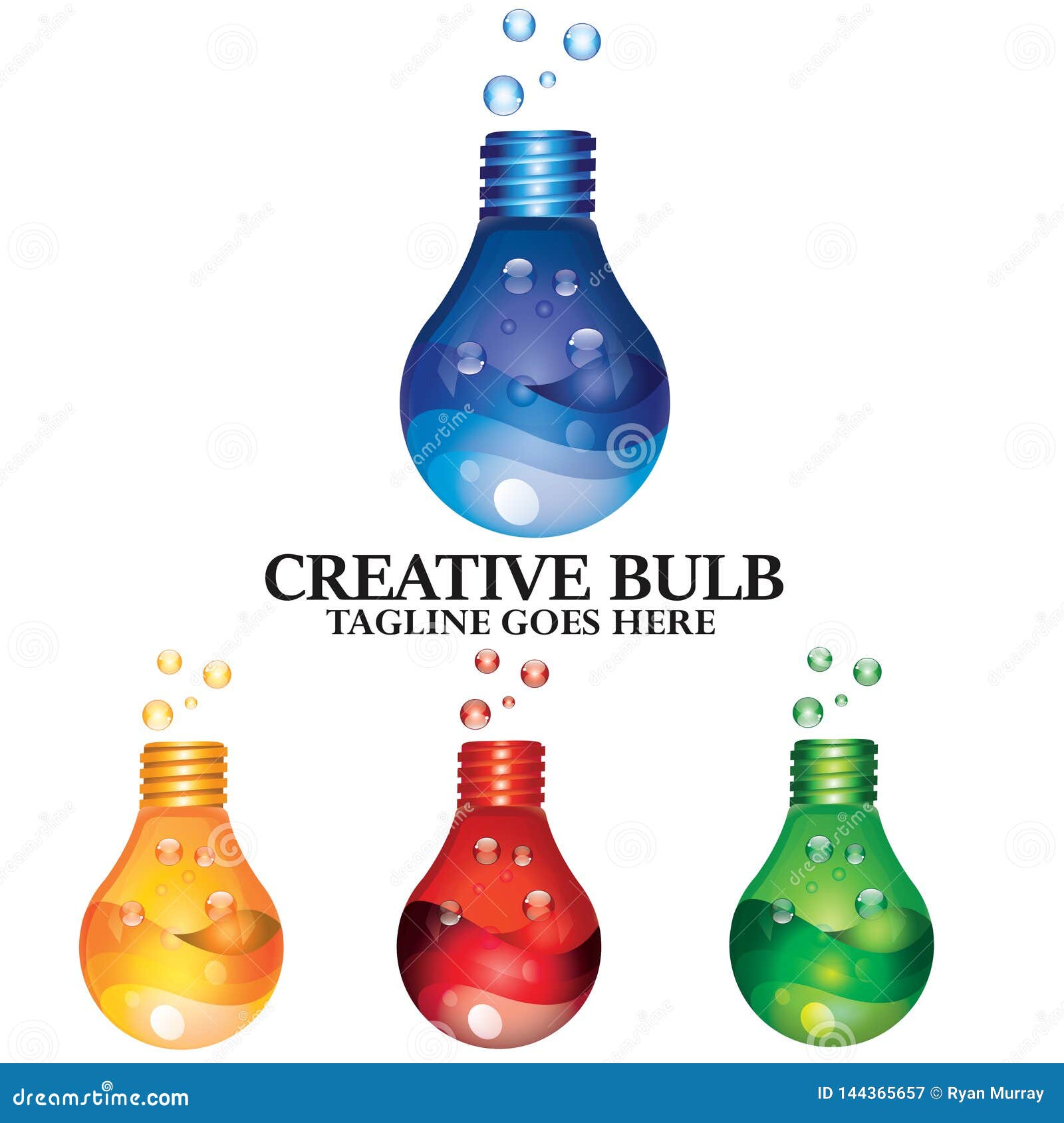 Creative Chemical Bulb Concept Idea Medical Science Lab Stock Vector ...