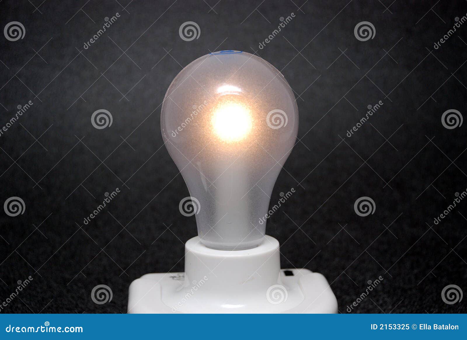 Light Bulb is on stock image. Image of warm, electricity - 2153325