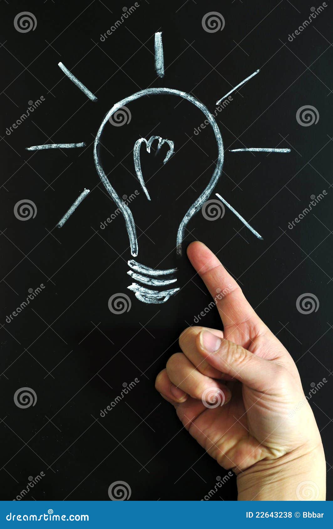 Finger Point To Light Bulb Drawn Stock Photos - Free & Royalty-Free ...