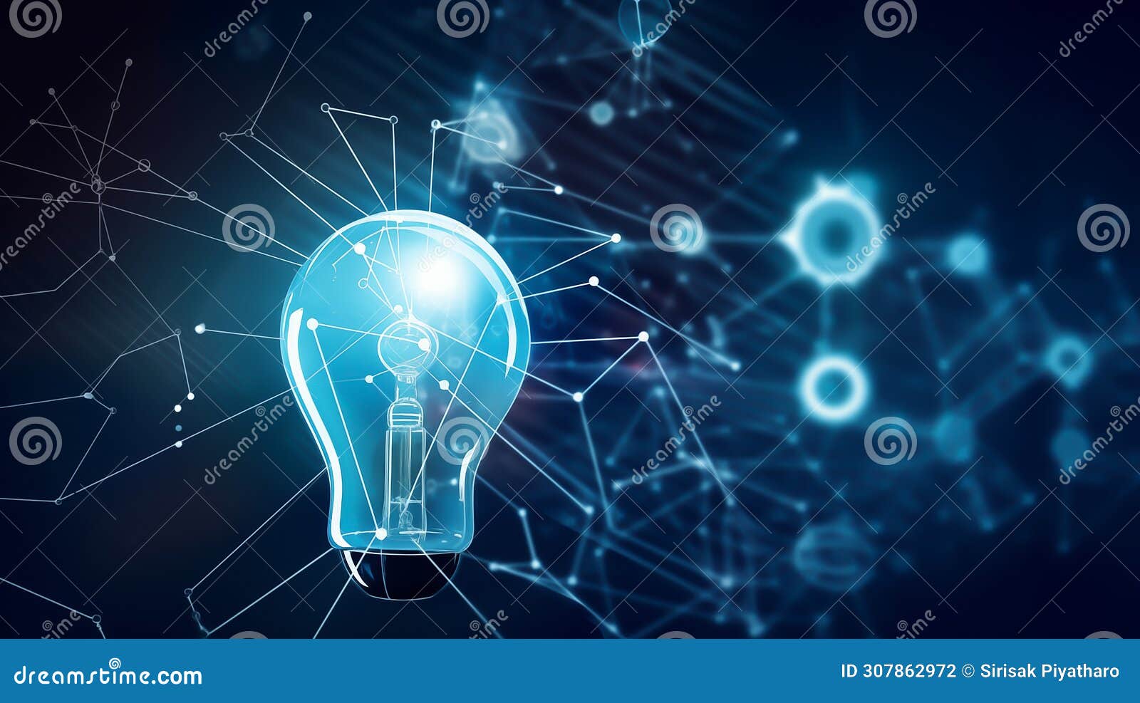 Light Bulb Abstract Background Stock Illustration - Illustration of ...