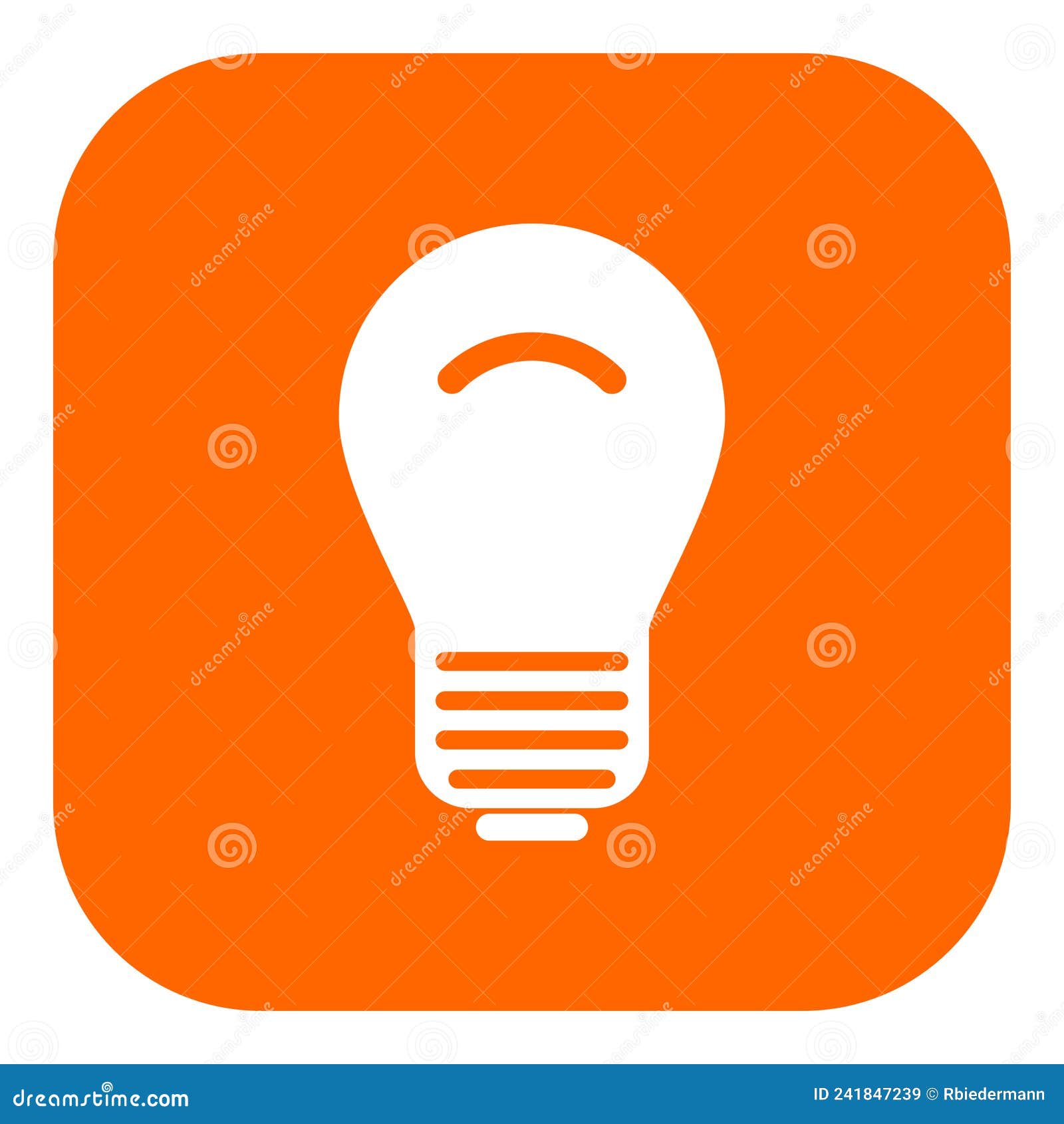 Light bulb and app icon stock vector. Illustration of symbol - 241847239