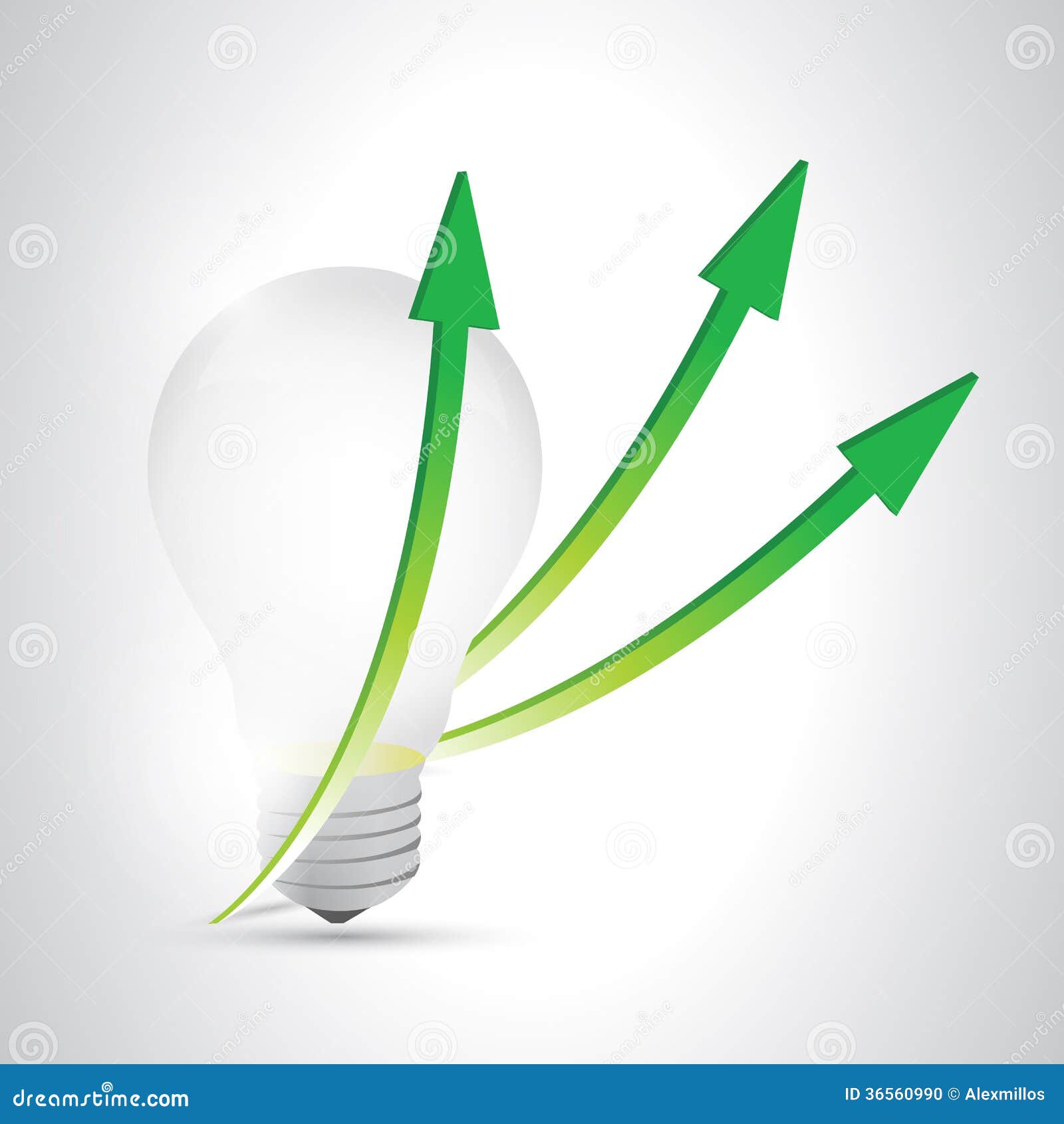 Light Bulb Arrow Illustration Design Stock Illustration - Illustration ...