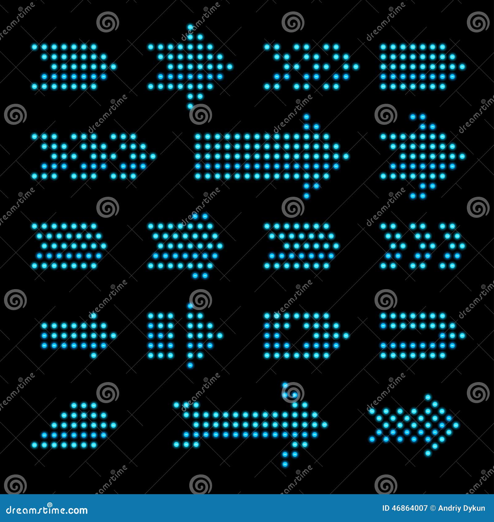 Light Bulb Arrow stock vector. Illustration of night - 46864007