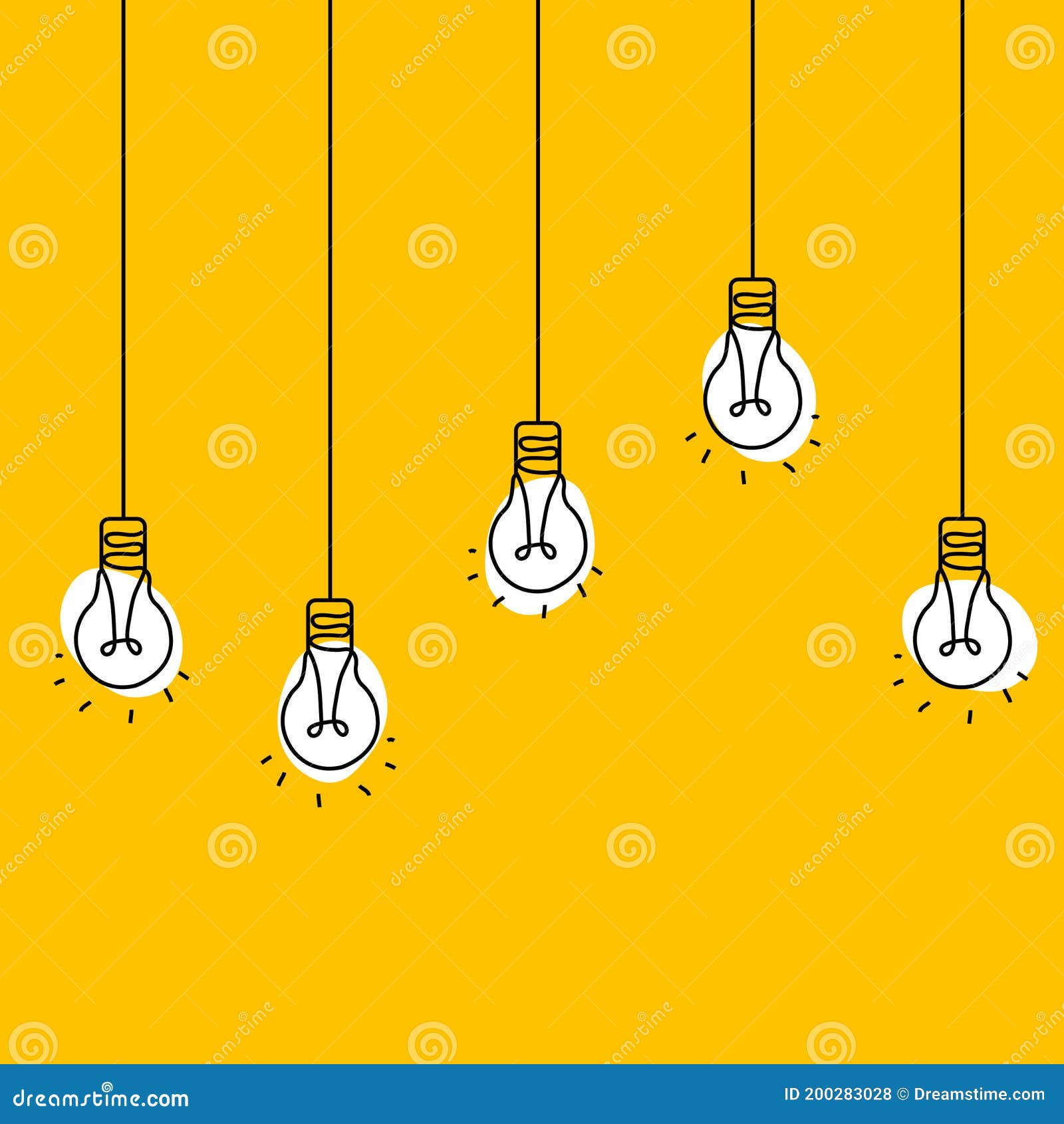 Light Bulb Background Vector Illustration Stock Vector - Illustration ...