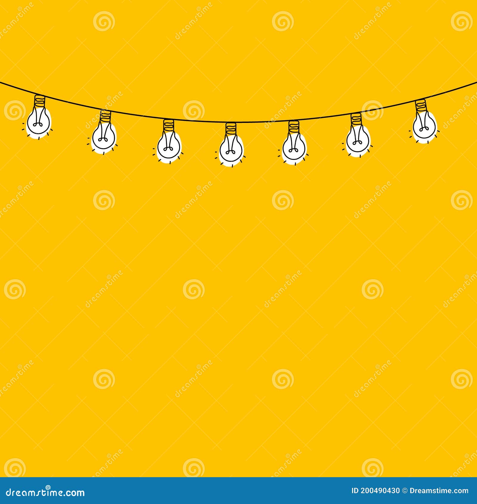 Light Bulb Background Vector Illustration Cartoon Flat Stock Vector ...