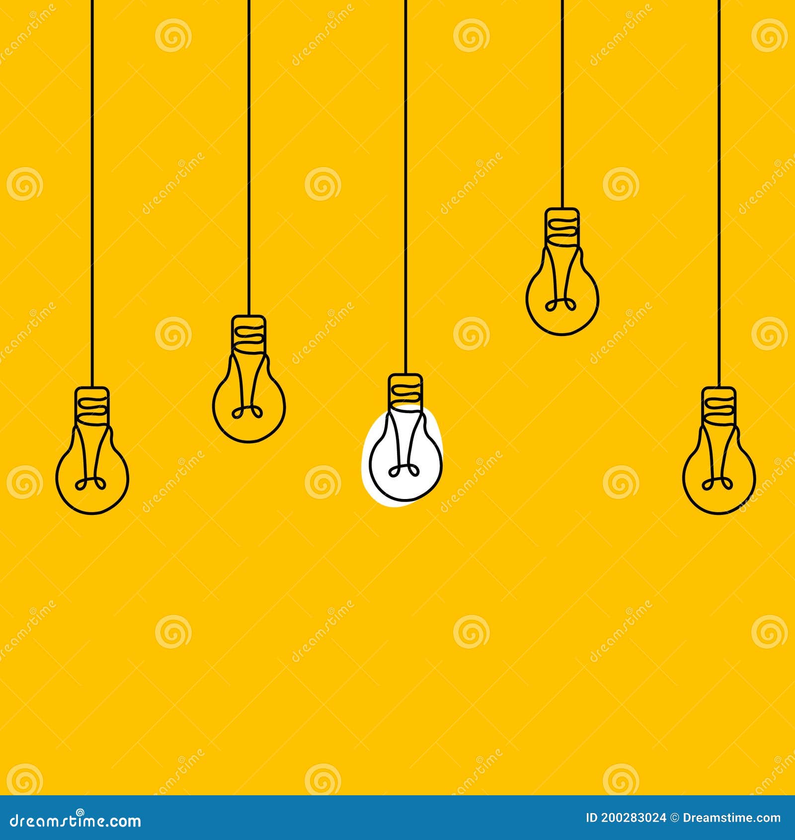 Light Bulb Background Vector Illustration Stock Vector - Illustration ...