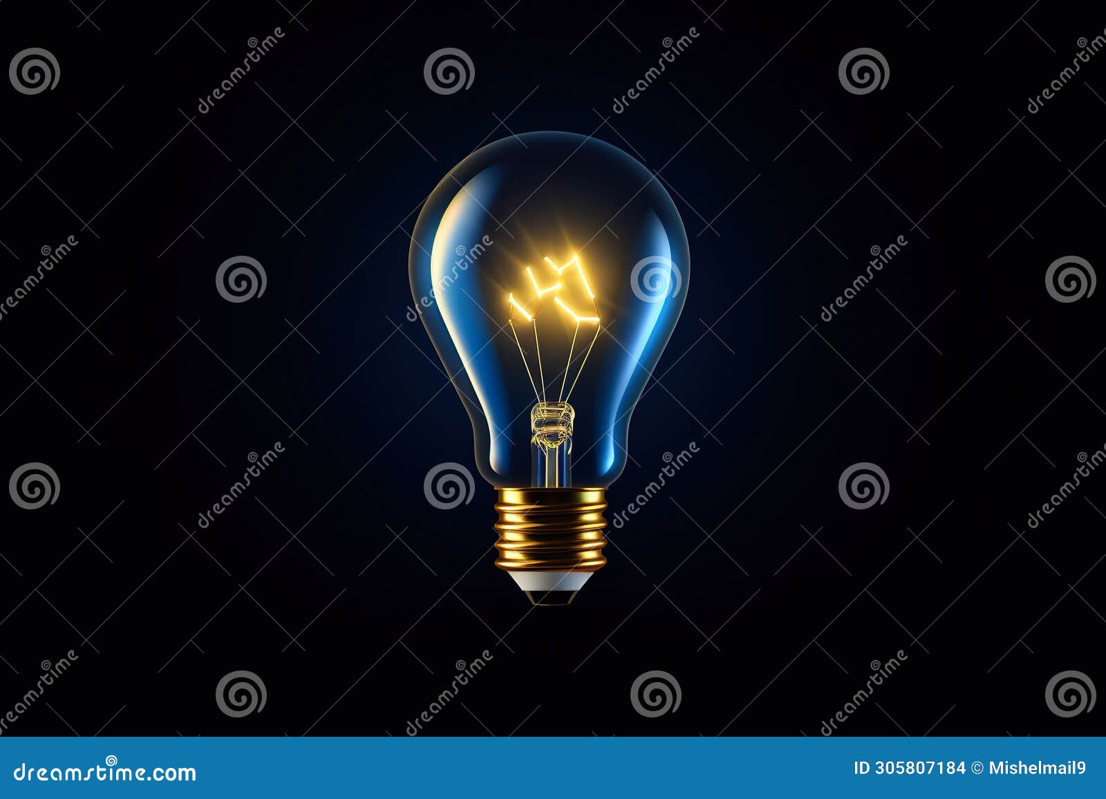 Light Bulb on Black Background. Creativity Concept. Stock Photo - Image ...