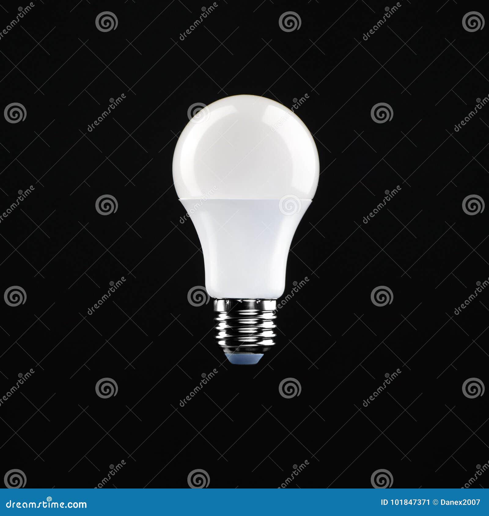 Light Bulb on Black Background Stock Image - Image of environment ...