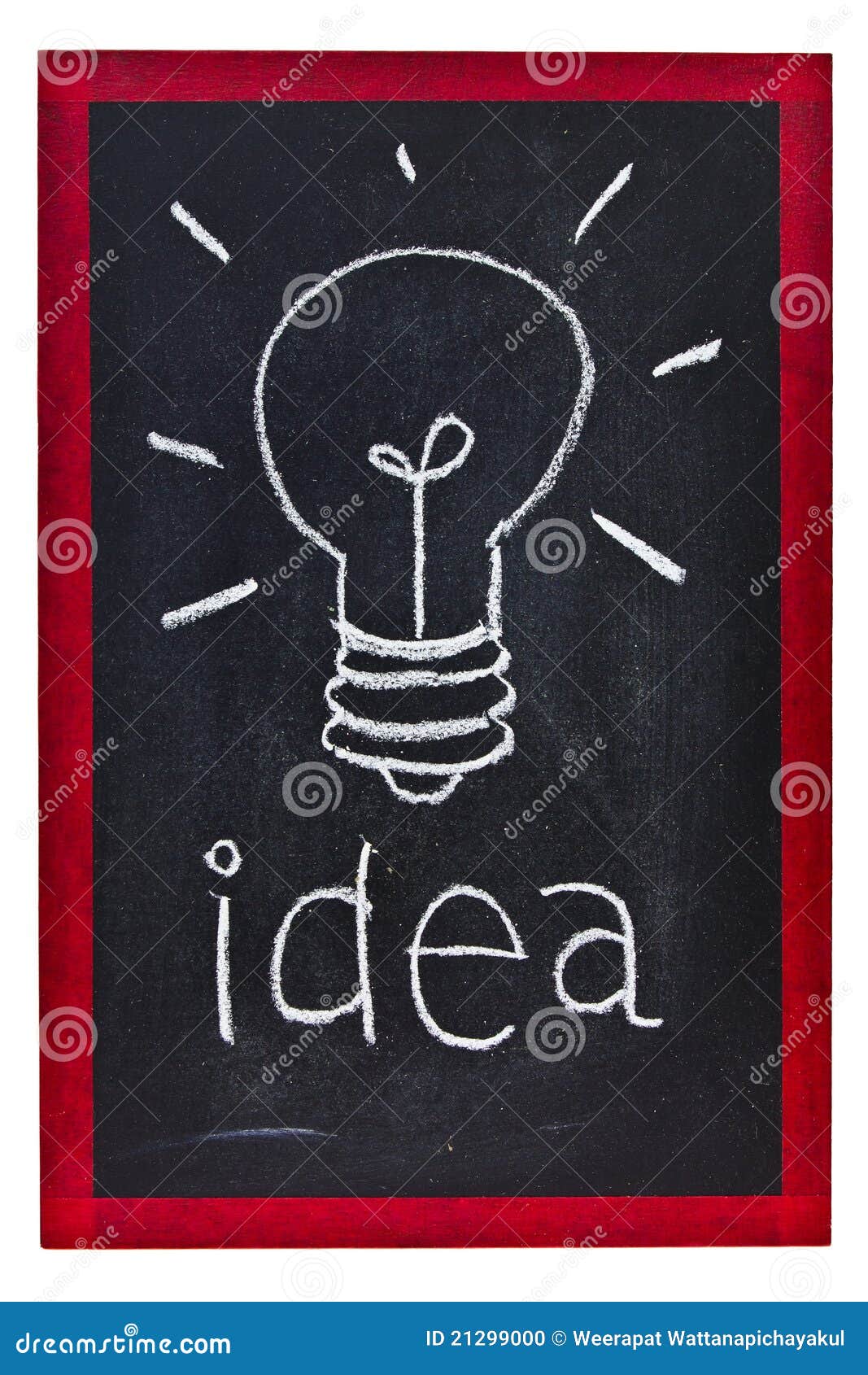 Light bulb on blackboard stock photo. Image of imagination - 21299000