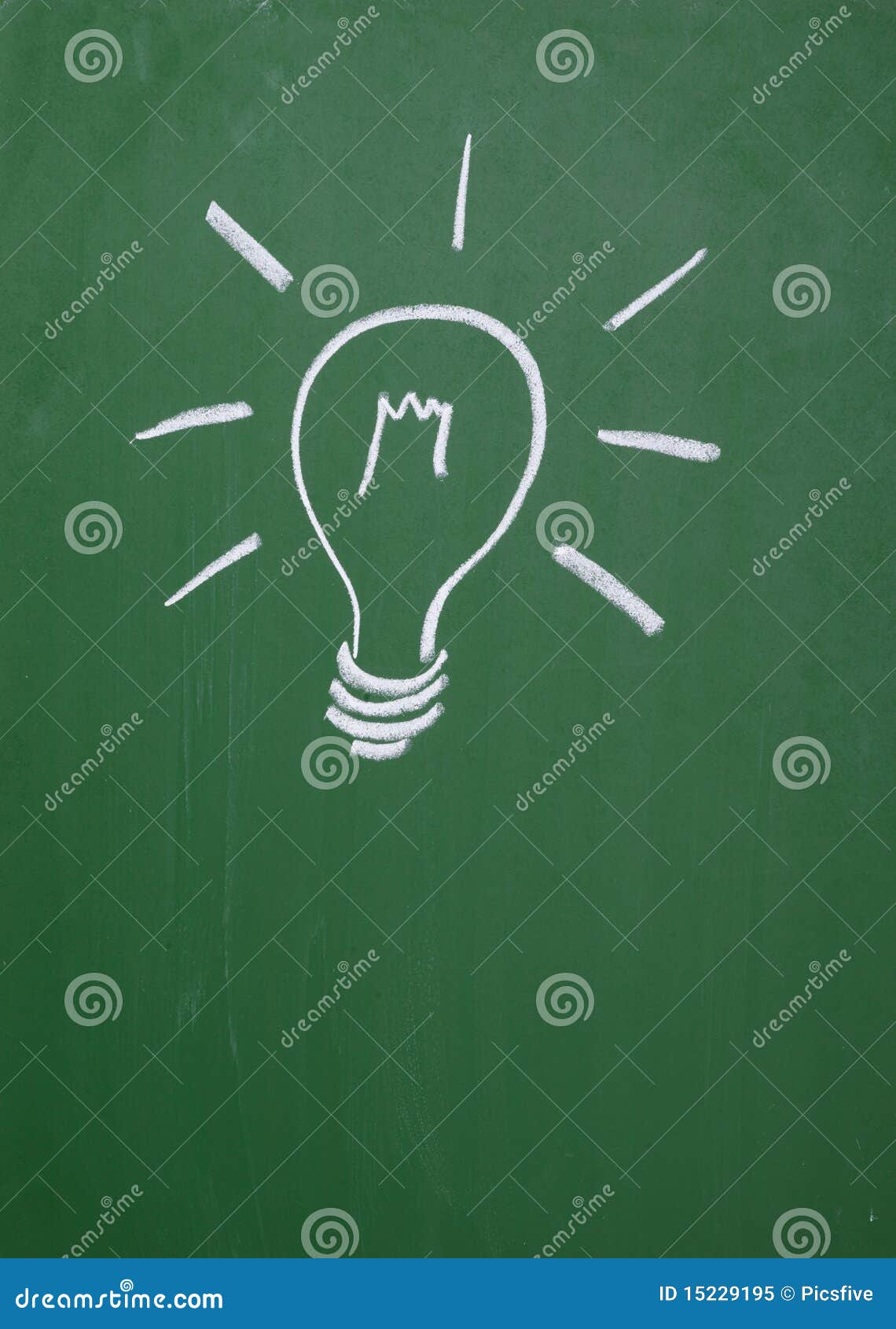 Light Bulb on Blackboard Idea Mind Stock Image - Image of bulb, drawn ...