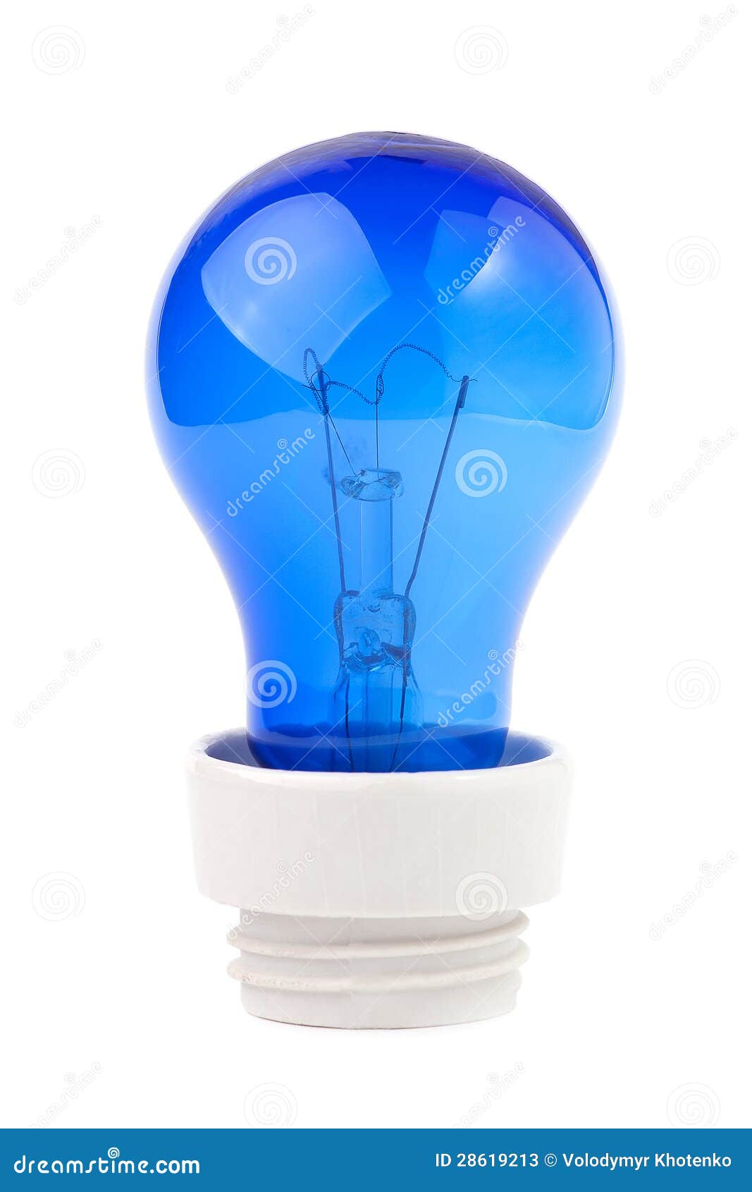 Light bulb Blue stock image. Image of white, concept - 28619213