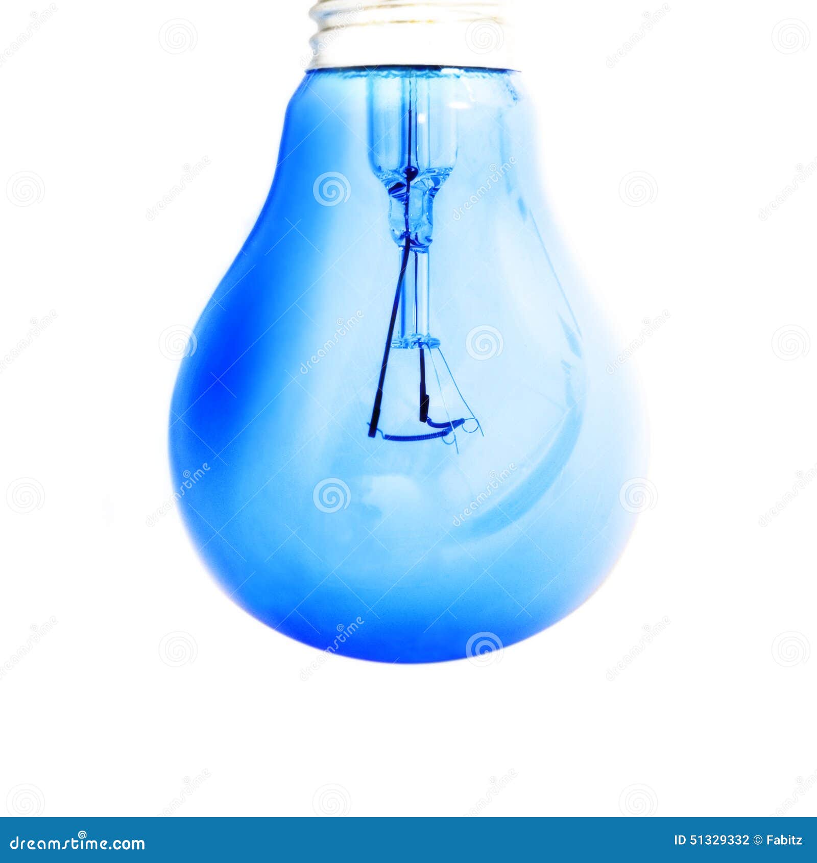 Light bulb blue stock photo. Image of imagination, technology - 51329332