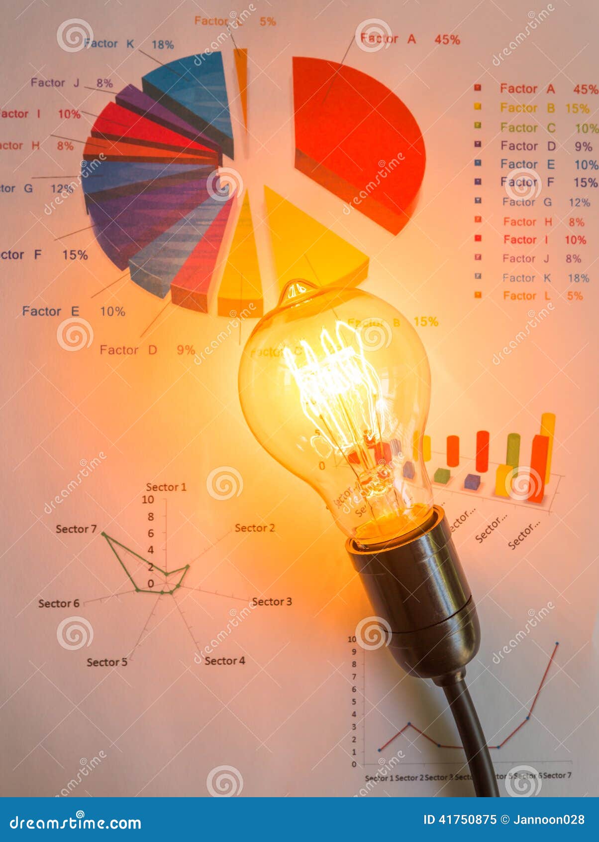 Light bulb stock image. Image of info, brainstorming - 41750875
