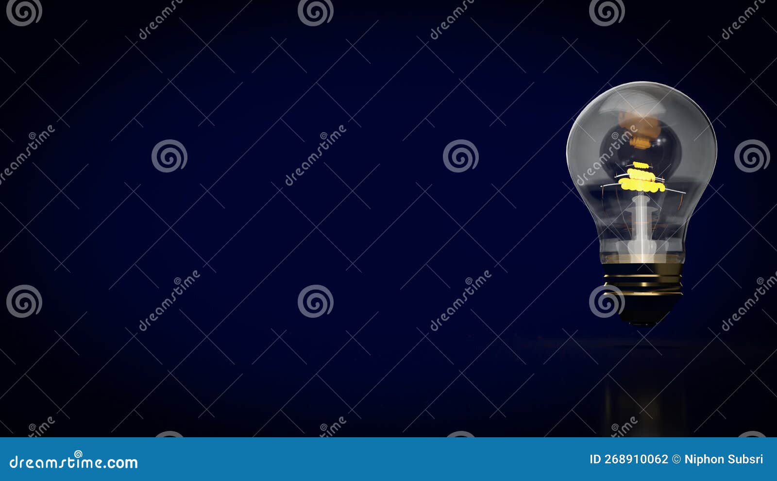 The Light Bulb for Business or Idea Concept 3d Rendering Stock ...