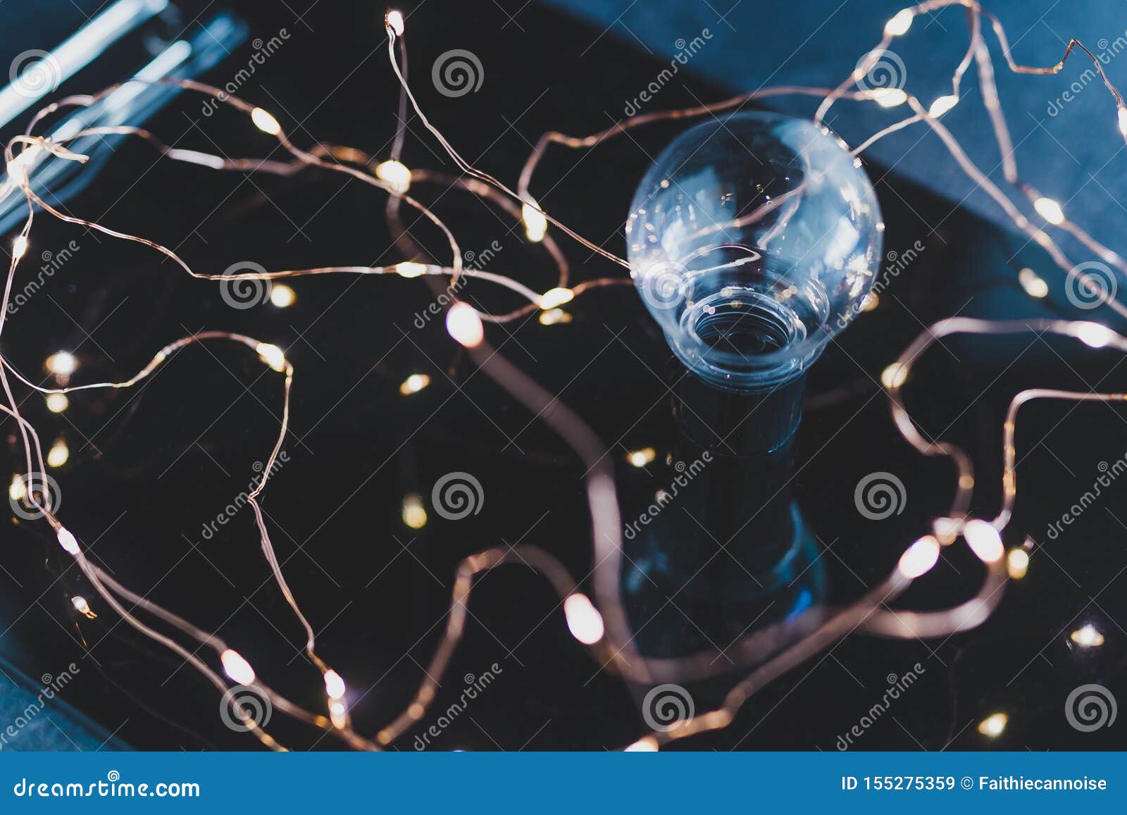 Light Bulb on Clipboard with String Lights,new Ideas at Work Stock ...