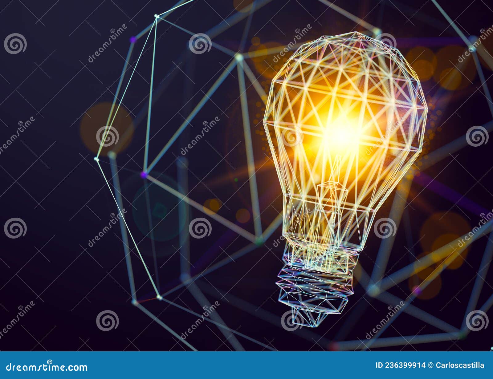 Light Bulb and Concept of Ideas and Technological Advances Stock ...