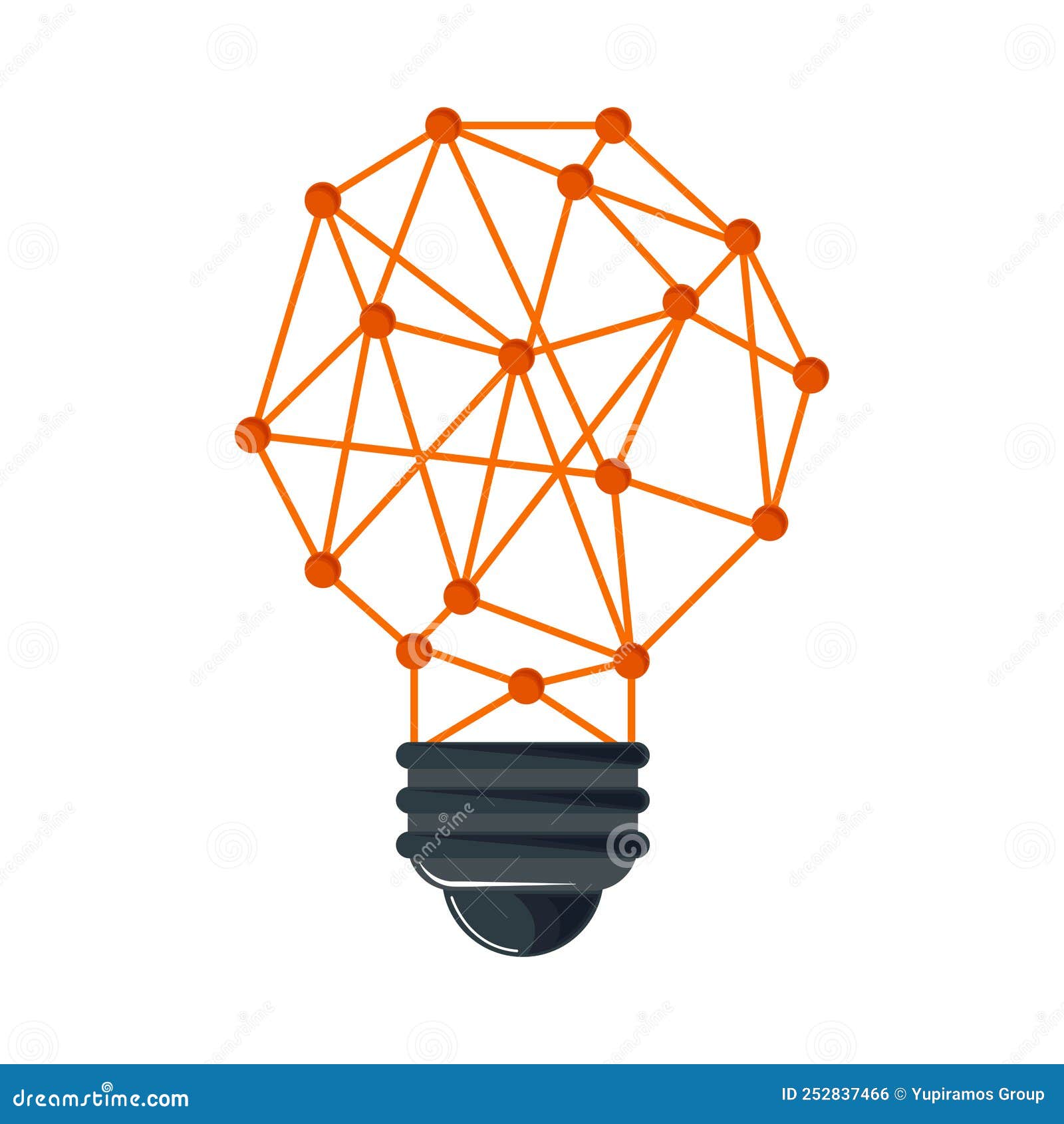 Light bulb connection stock vector. Illustration of connection - 252837466