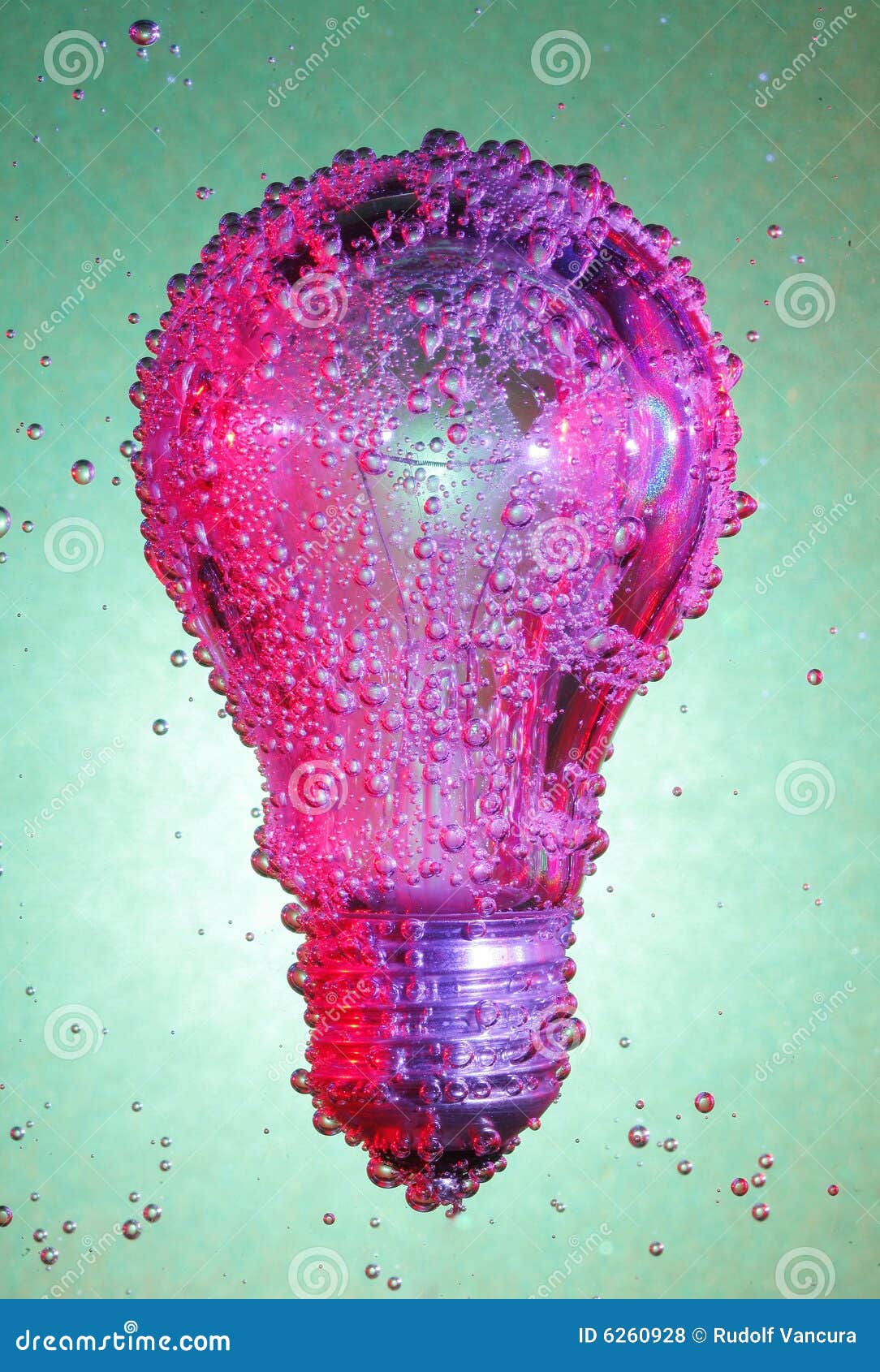Light Bulb Covered in Bubbles Stock Photo - Image of pink, fragile: 6260928