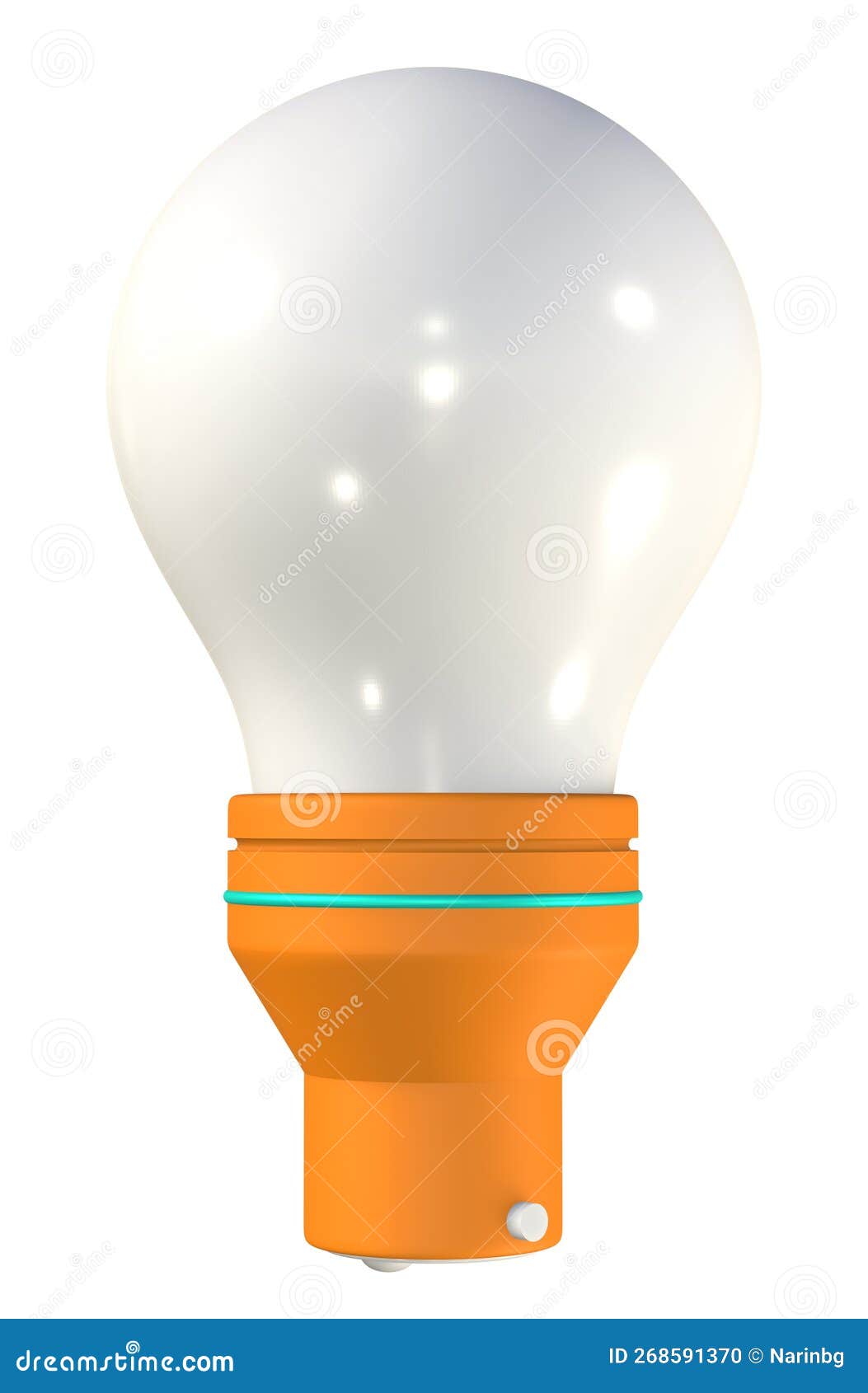 Light Bulb 3d Icon Transparent Illustration Stock Photo - Illustration ...