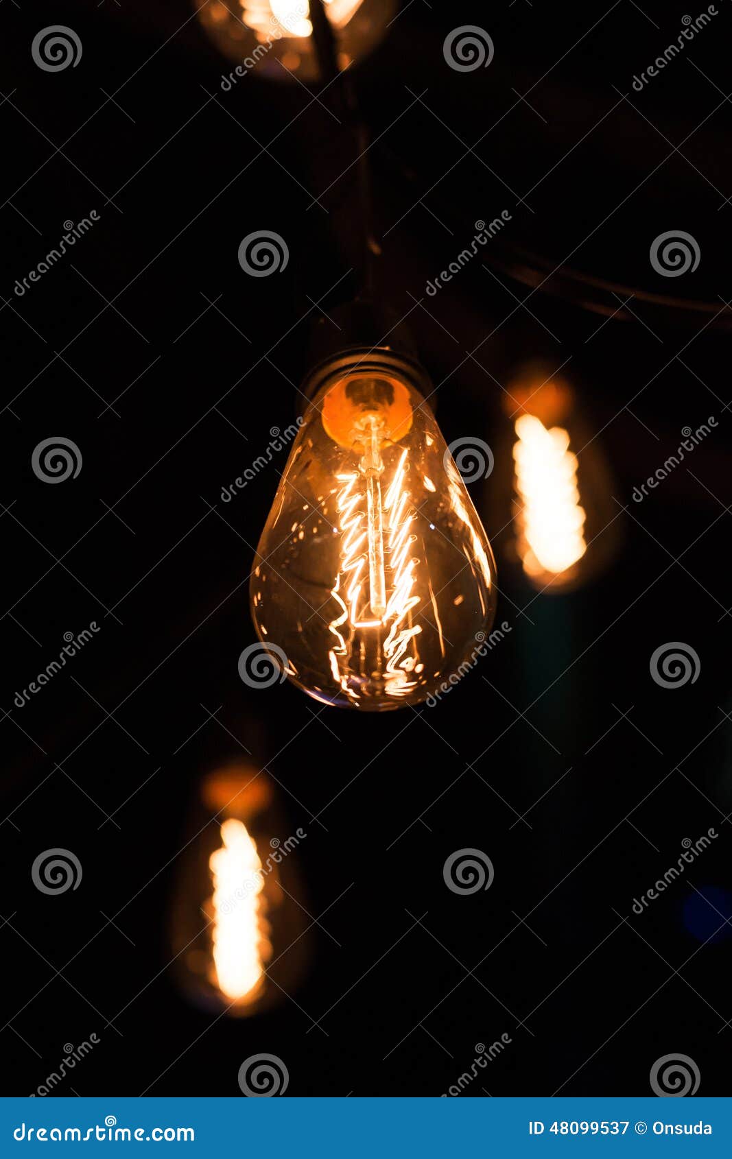 Light bulb decoration stock image. Image of antique, gold - 48099537