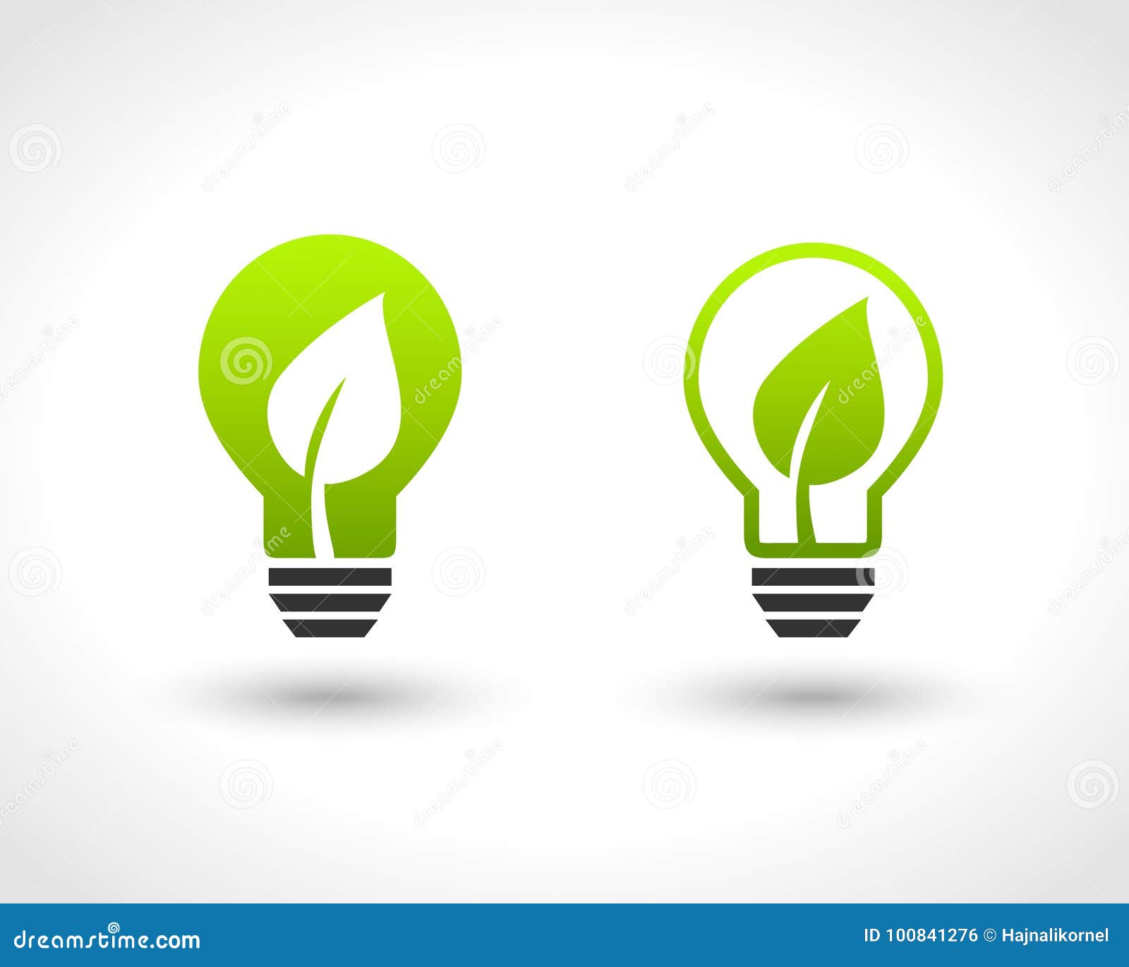Lightbulb design with leaf stock vector. Illustration of technology ...