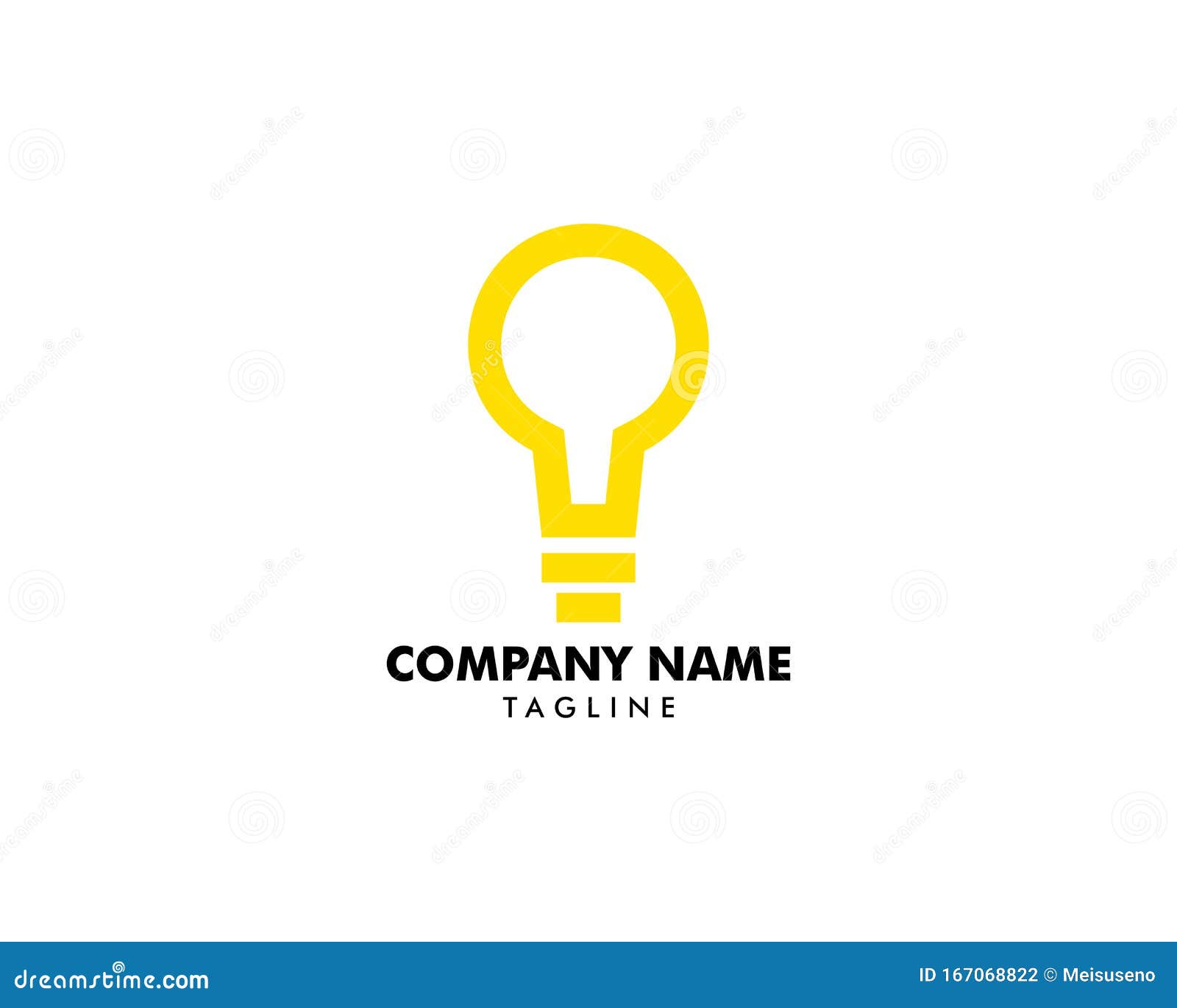 Light Bulb Design Logo Template Stock Vector - Illustration of light ...