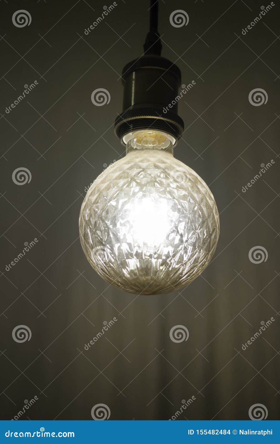 Light Bulb Design for Minimal Room Style Stock Photo - Image of retro ...