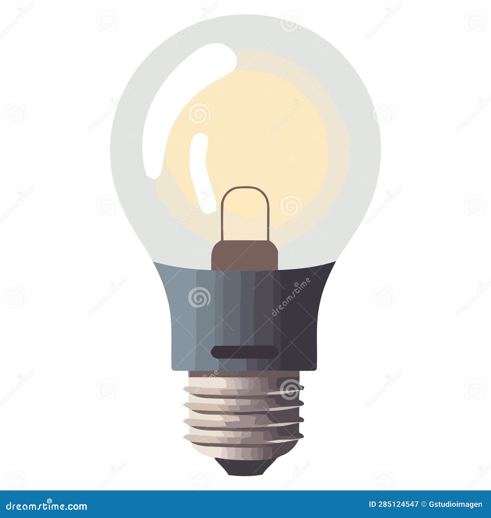 Light bulb design stock vector. Illustration of imagination - 285124547