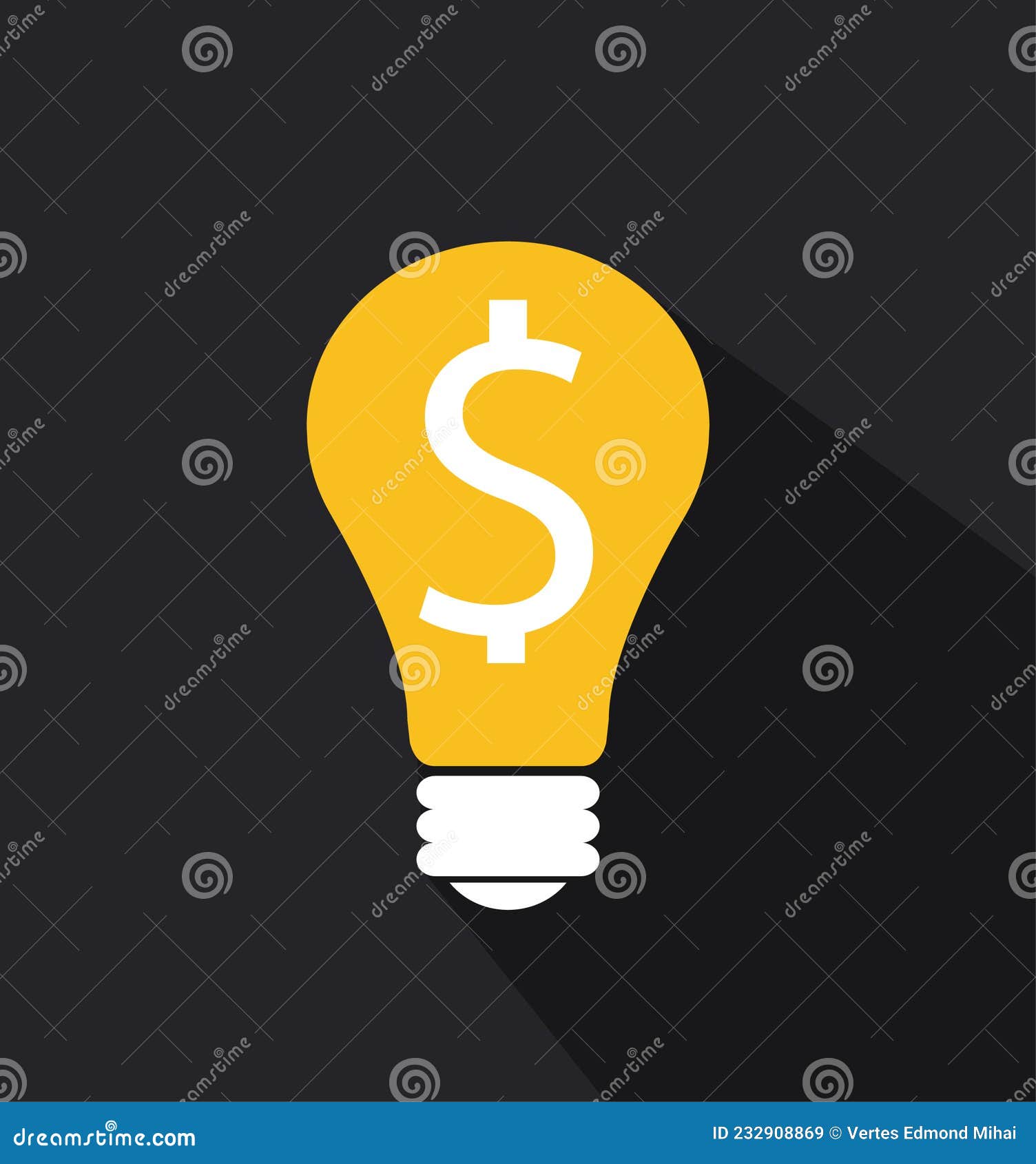 Light bulb and dollar sign stock vector. Illustration of electrical ...