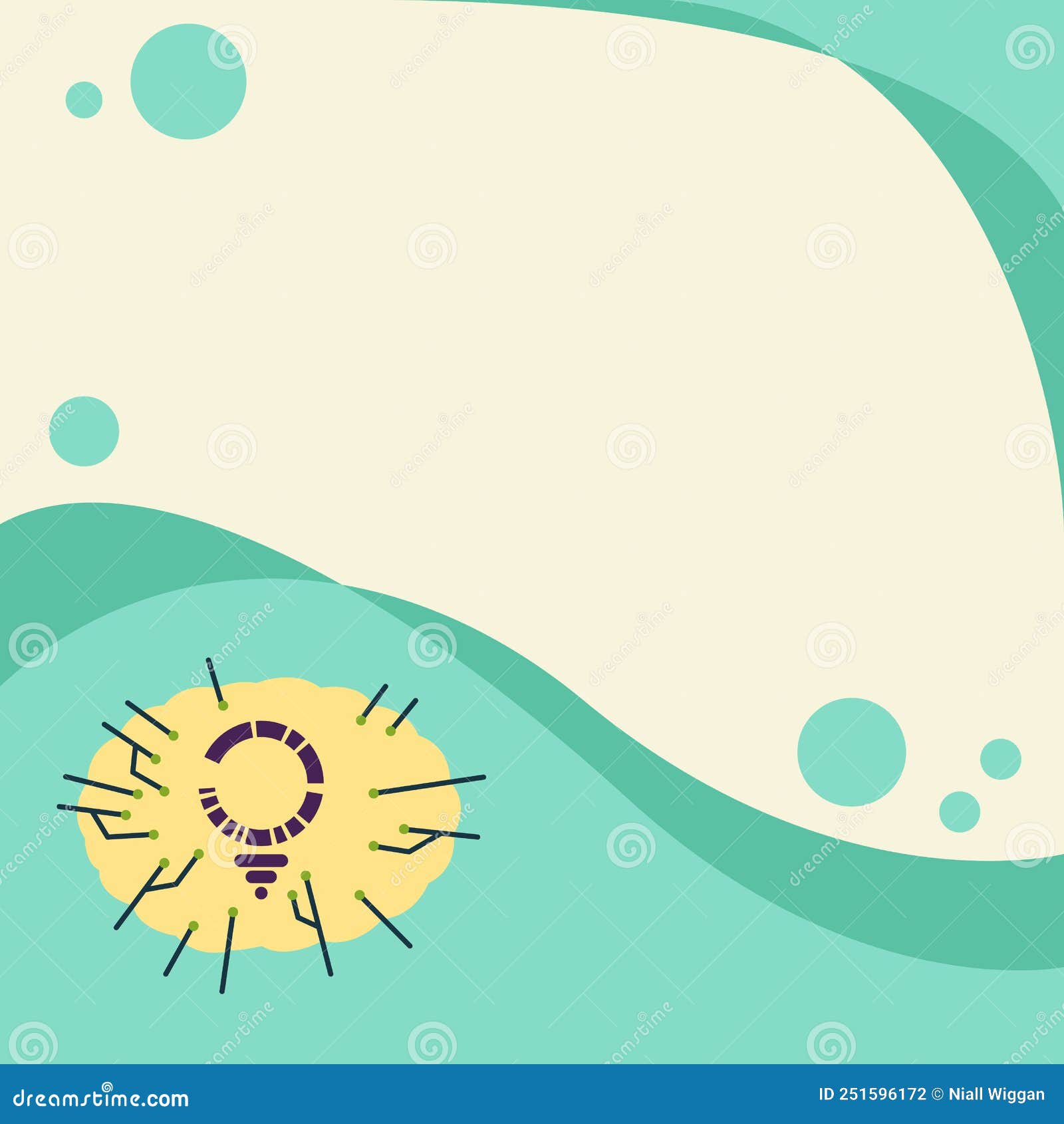 Light Bulb Drawing Surrounded with Multiple Lines beside Empty Write ...