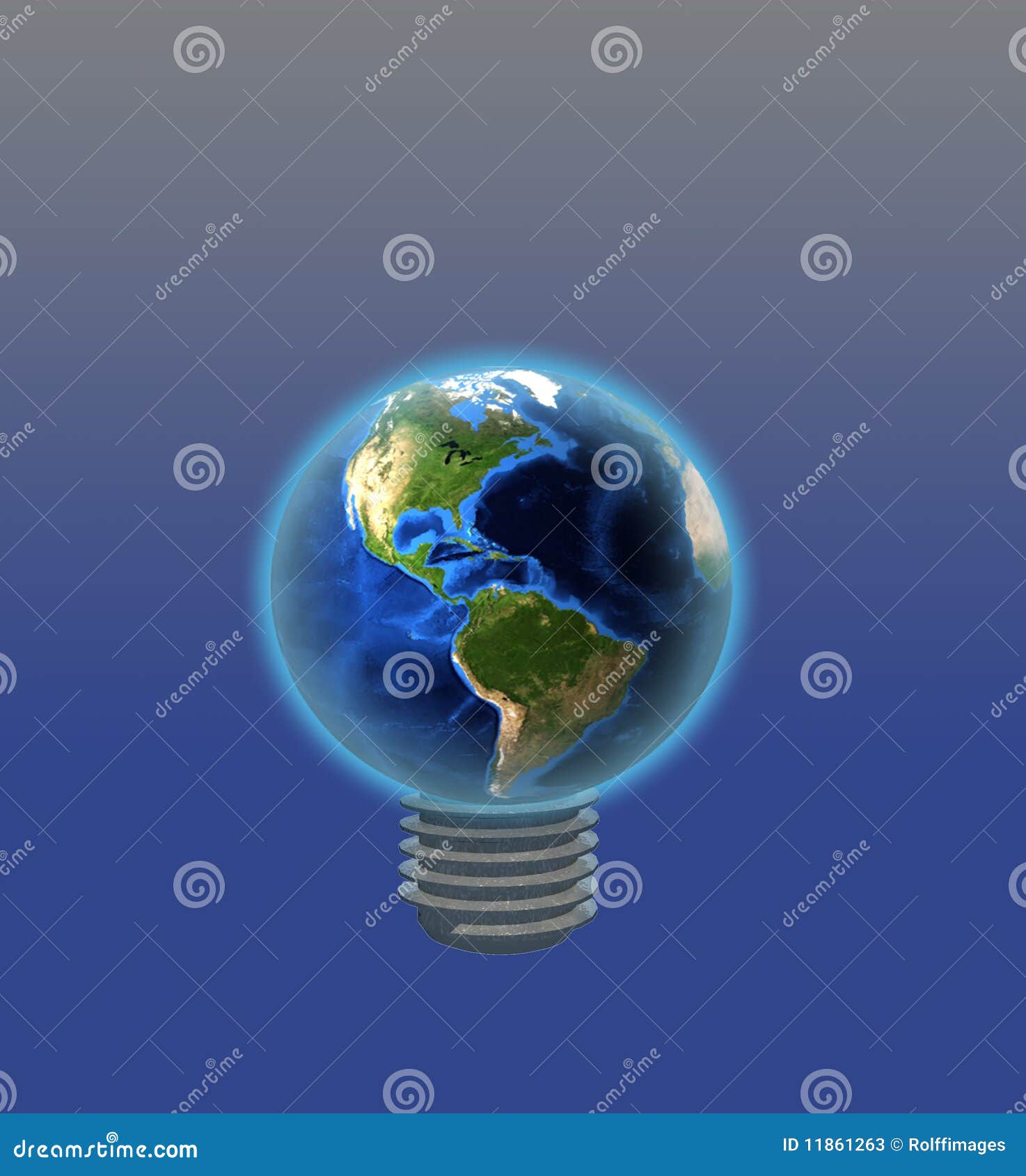 Light Bulb Earth stock illustration. Illustration of imagination - 11861263