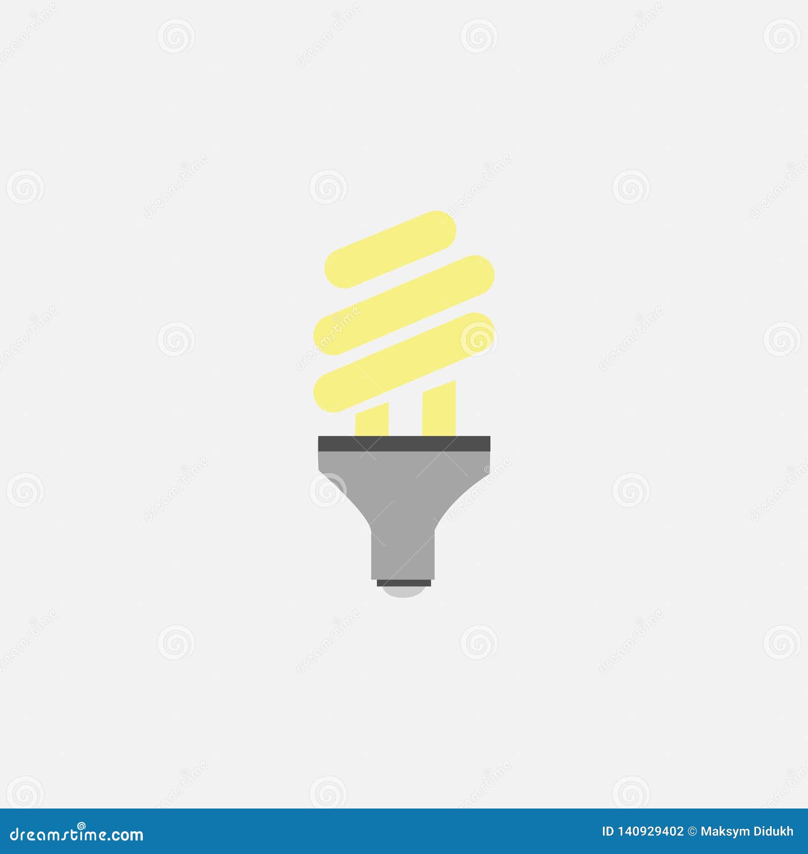 Light Bulb. Electricity. Vector Illustration. EPS 10 Stock Illustration ...