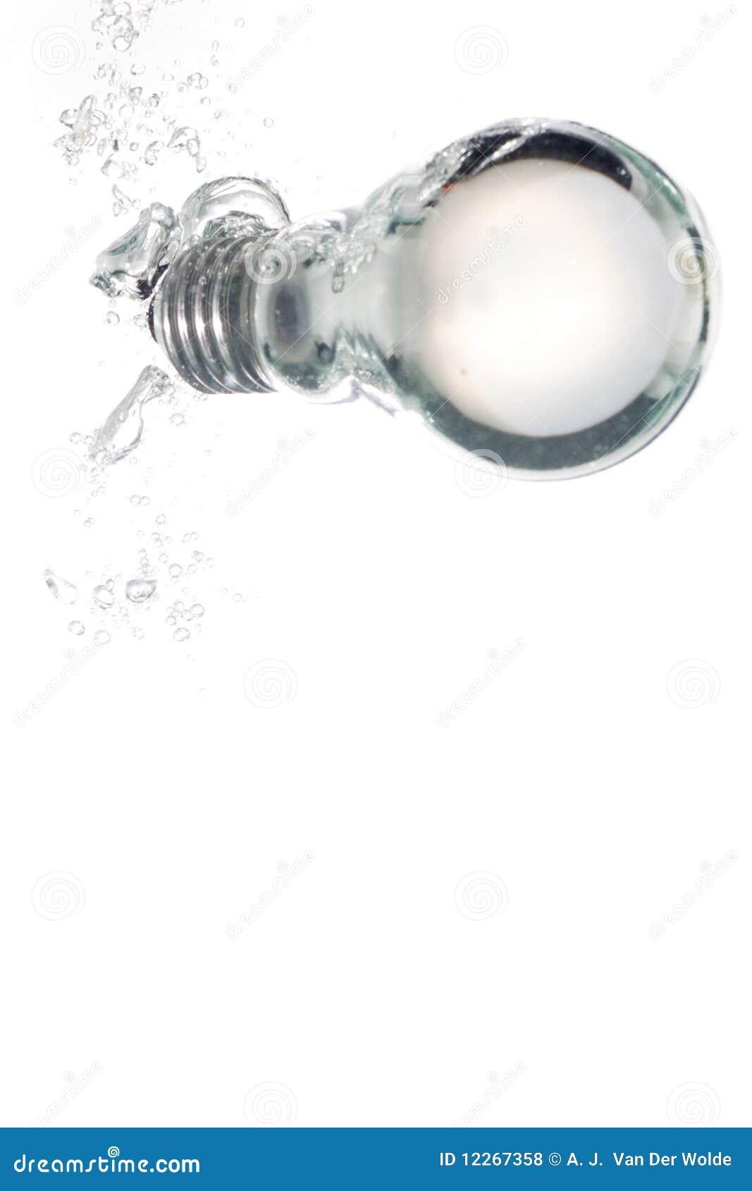 A light bulb falling stock photo. Image of bubble, ripple - 12267358
