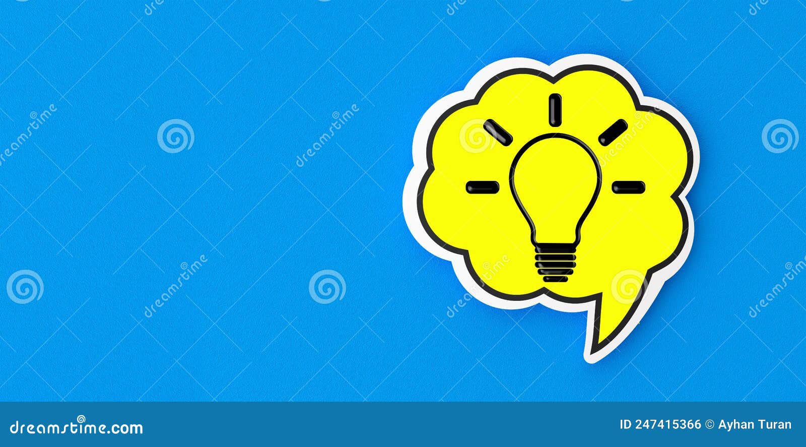 Light Bulb ,feedback and Ideas Concept Stock Illustration ...