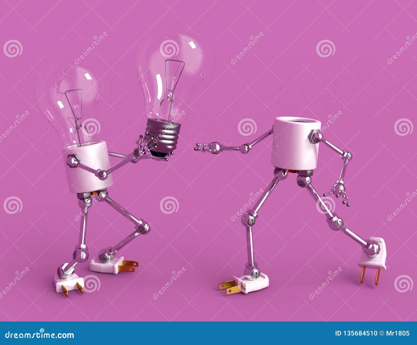 Light bulb figures stock illustration. Illustration of energy - 135684510