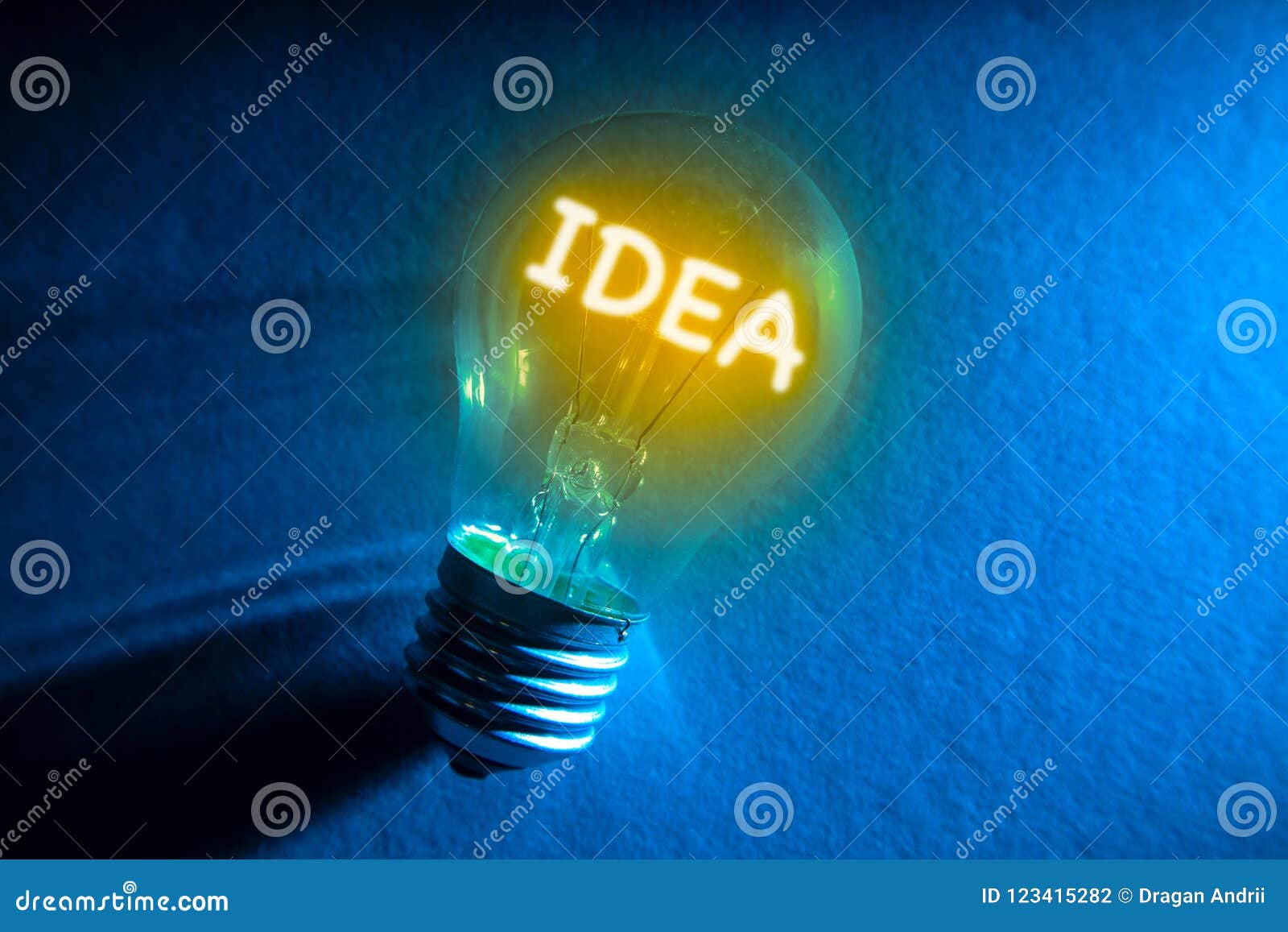 Light Bulb Filament Word IDEA on Blue Stock Photo - Image of light ... Light Bulb Filament Word IDEA on Blue Stock Photo - Image of light ...