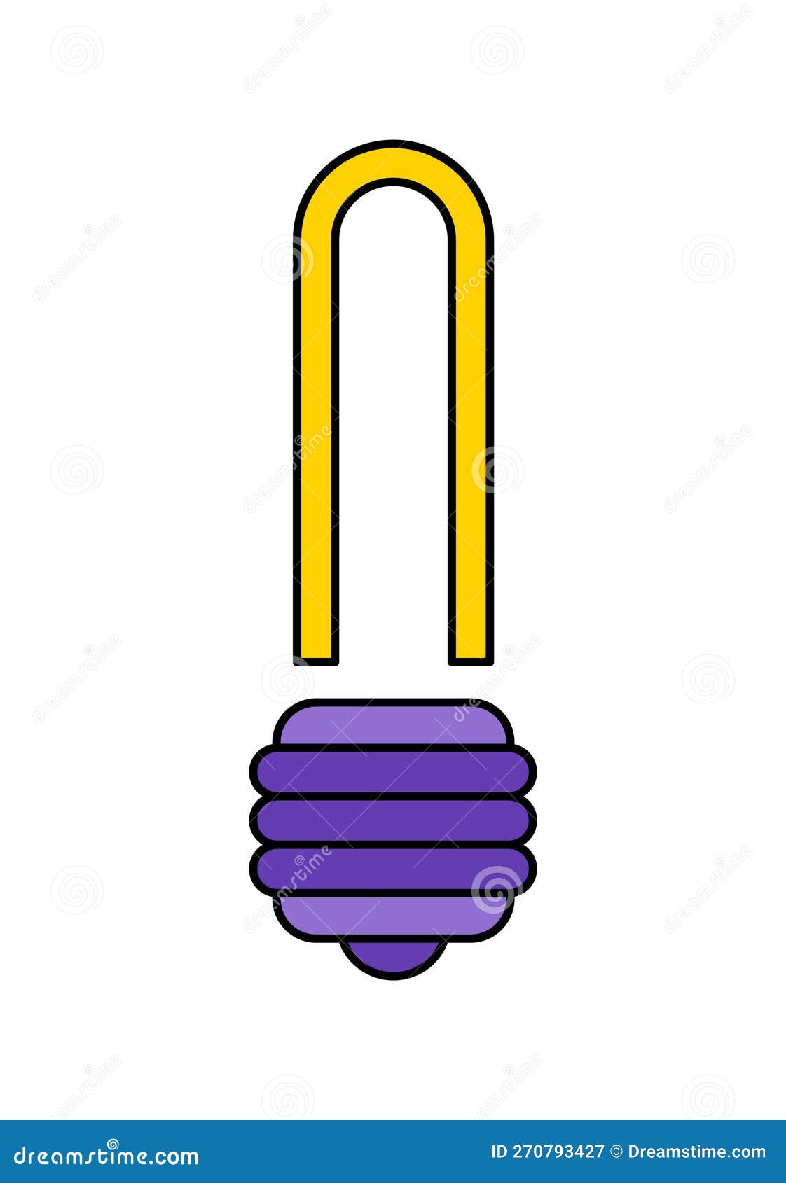 Light Bulb Flat Vector, Isolated on White Background. Idea Sign ...