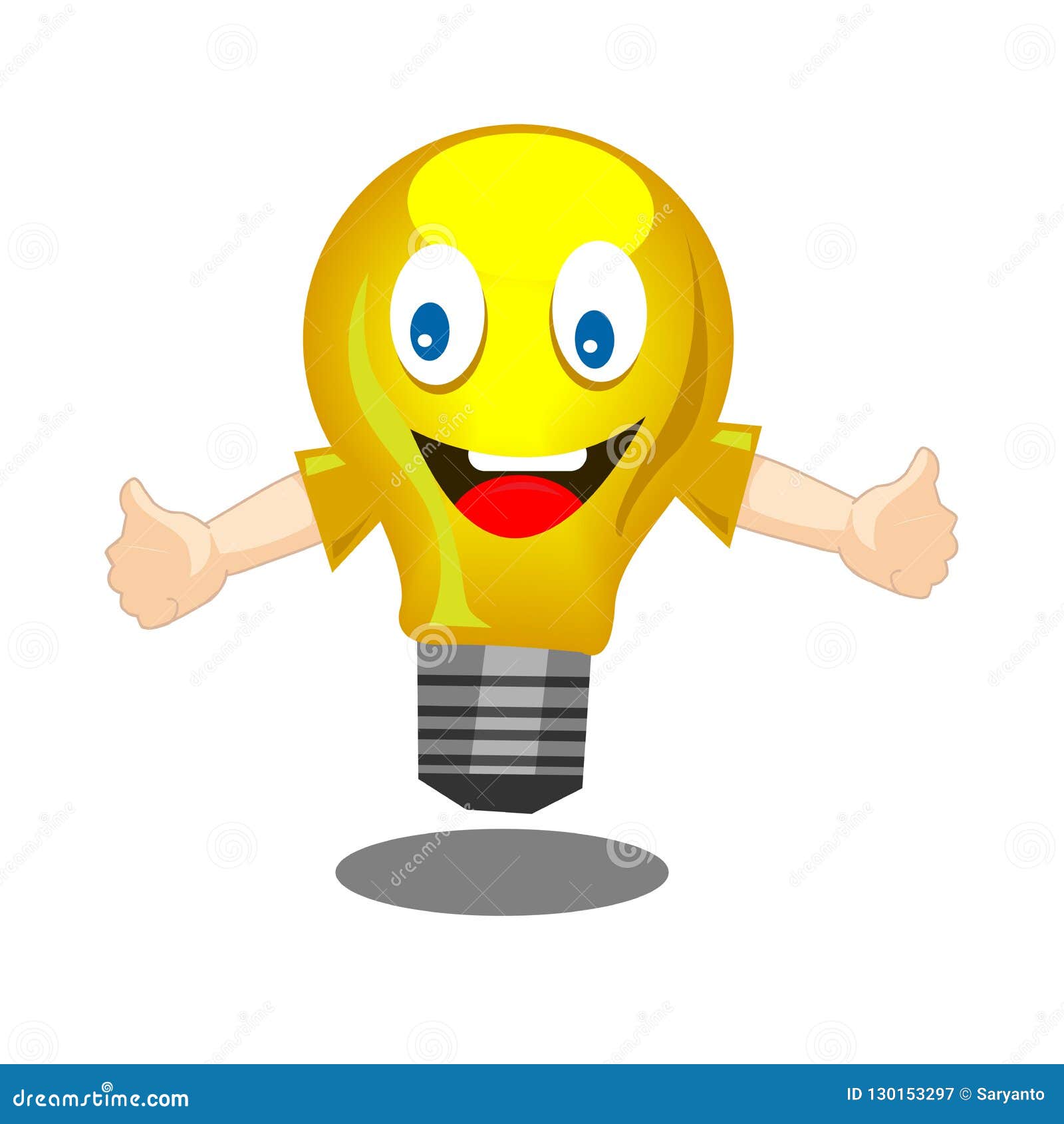 Light Bulb in the Form of a Smiley. Welcome, Greet, Creative, Ideas ...