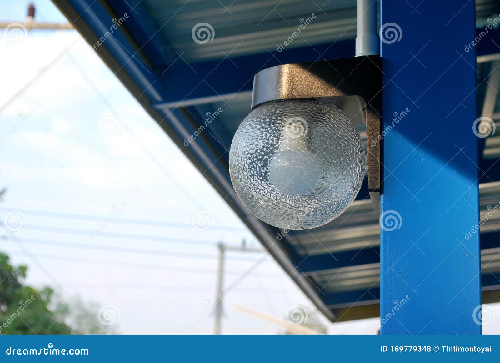 Light Bulb in Front of the House. Stock Photo - Image of interior ...