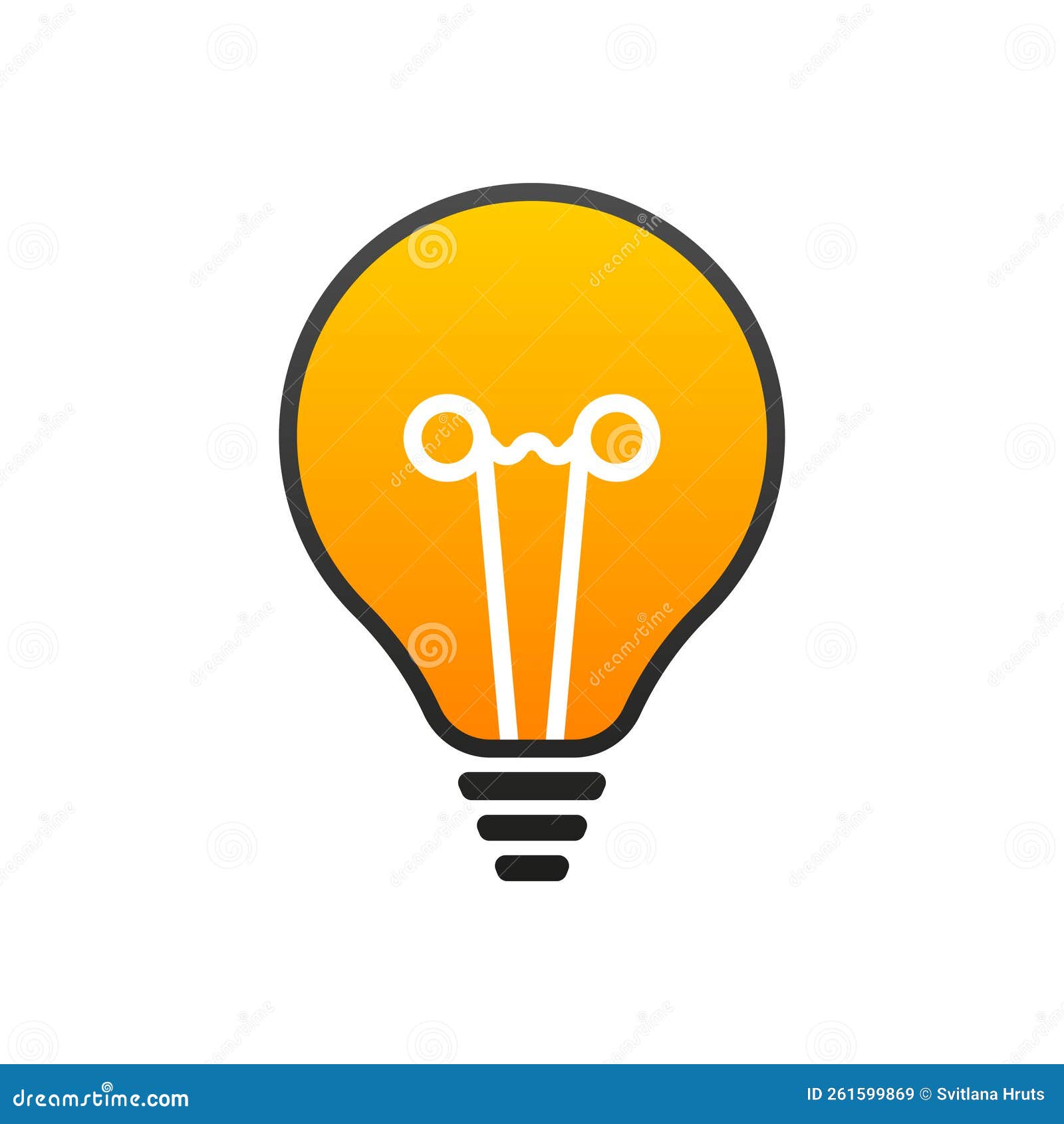 The Light Bulb is Full of Ideas and Creative Thinking, Analytical ...