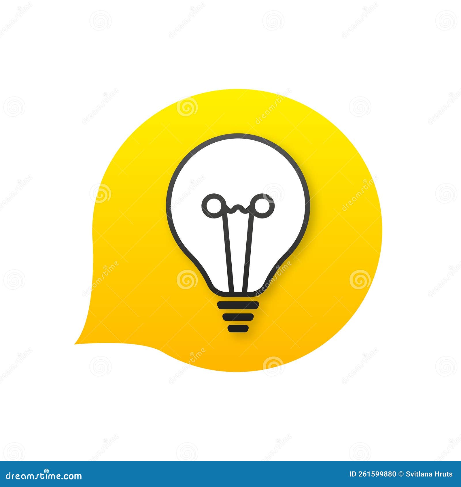 The Light Bulb is Full of Ideas and Creative Thinking, Analytical ...