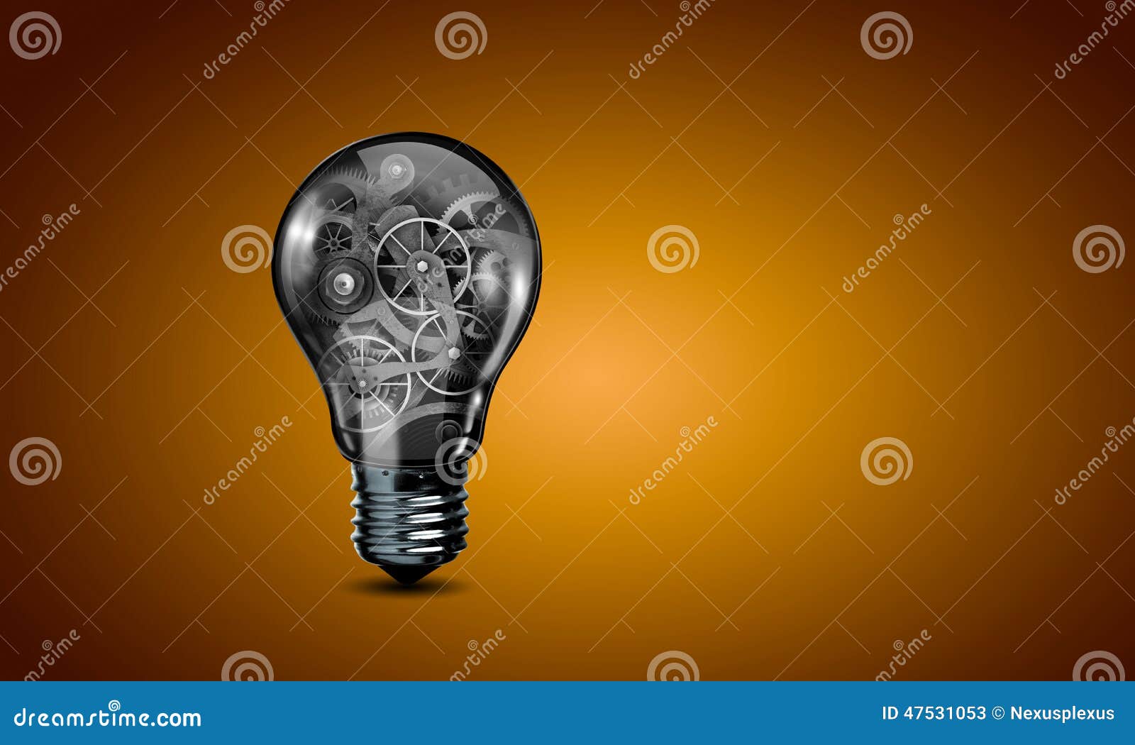 Light bulb with gears stock illustration. Illustration of business ... Light bulb with gears stock illustration. Illustration of business ...
