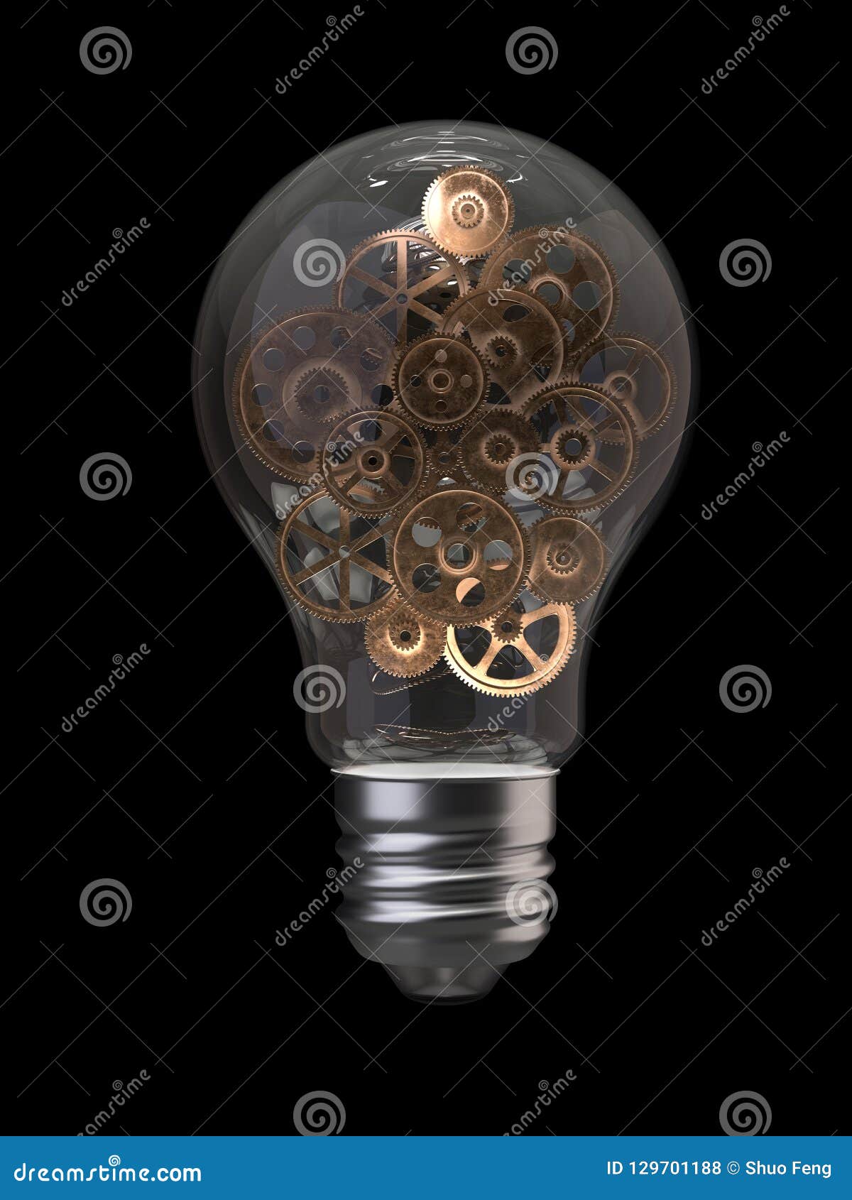 Light bulb and gears stock illustration. Illustration of industry ... Light bulb and gears stock illustration. Illustration of industry ...