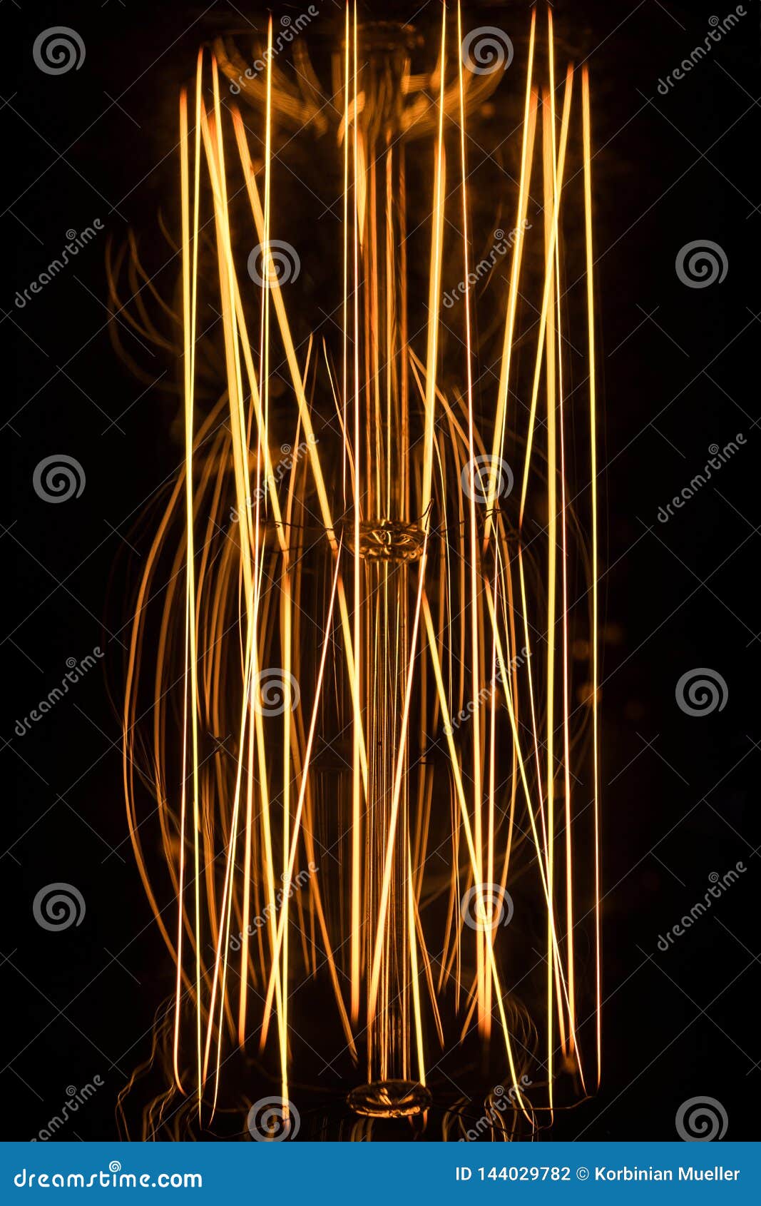 Light Bulb / Glow Wire Retro, Vintange Stock Photo - Image of yellow ...